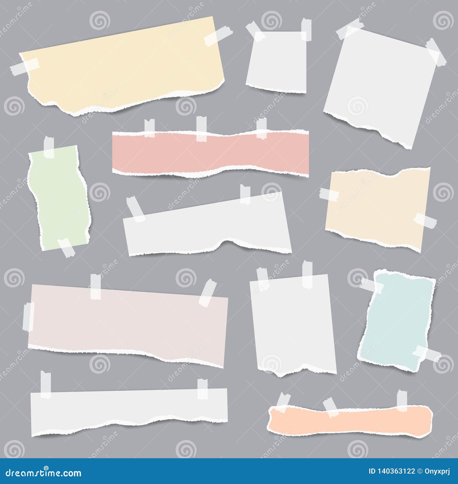 Ripped And Taped Paper Bag Collection Stock Photo | CartoonDealer.com ...