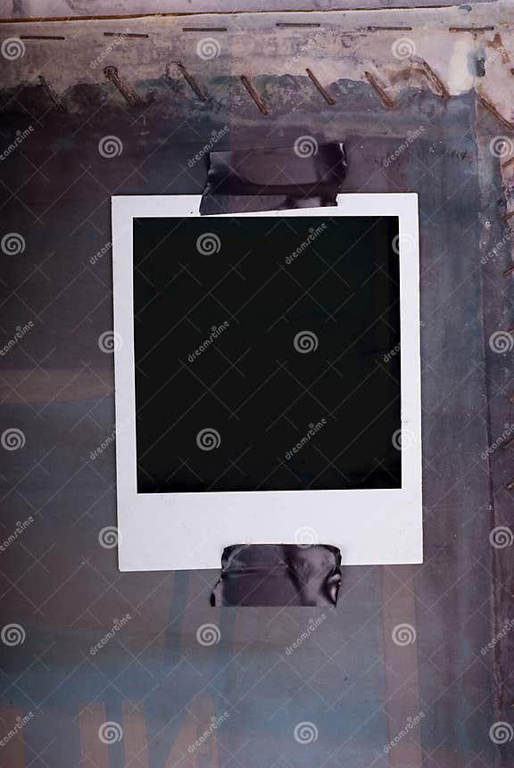 Taped polaroid stock photo. Image of taped, backdrop - 26717942