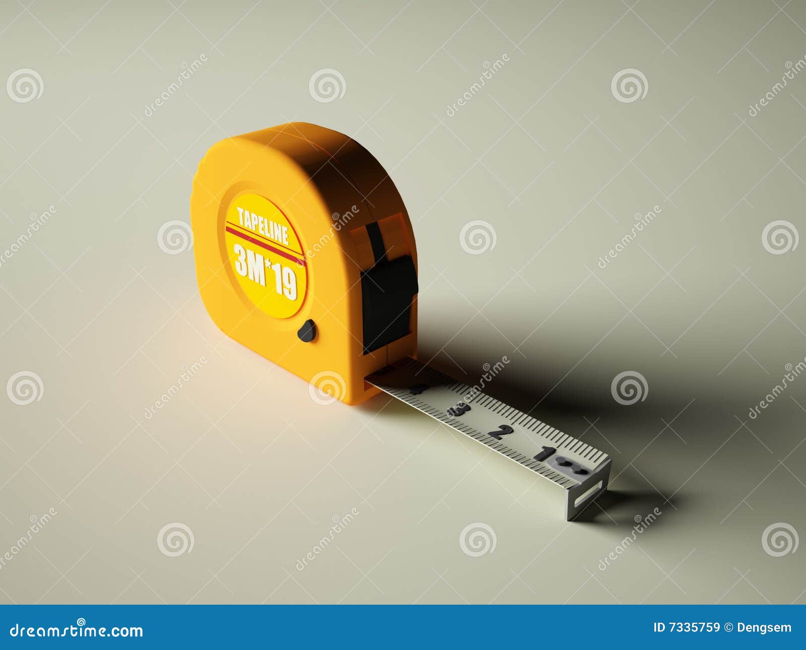 Tapeline stock illustration. Illustration of service, meter - 7335759