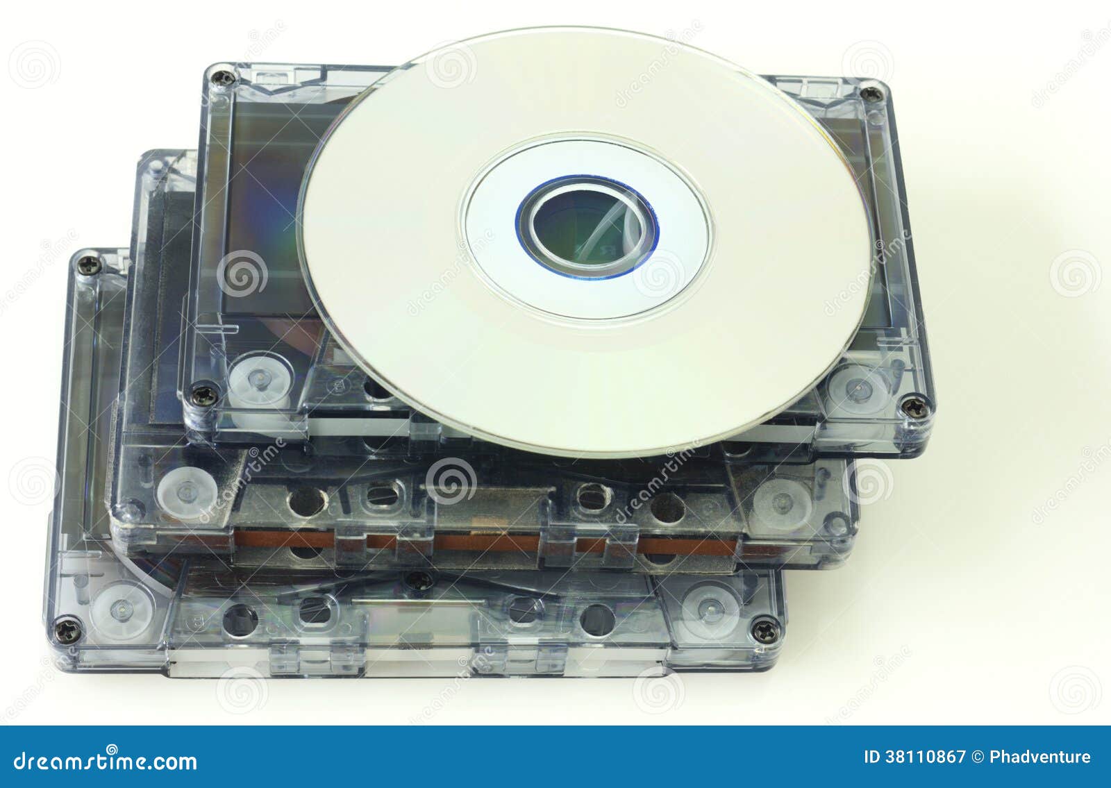 Tapes and CD isolated stock image. Image of musical, isolated - 38110867