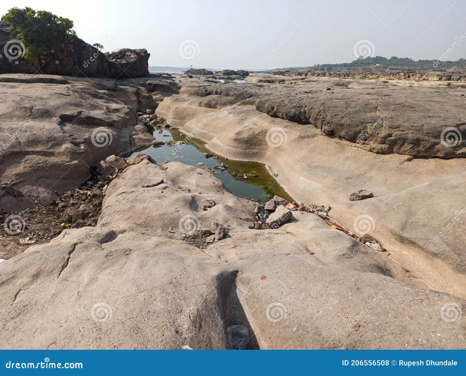 Tapi River Geological Structure Rocks Stock Photo - Image of terrain ...