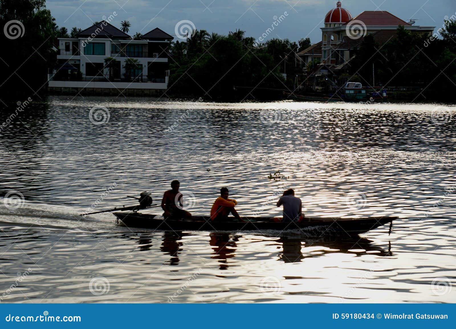 Tapi River stock photo. Image of boating, watercraft - 59180434