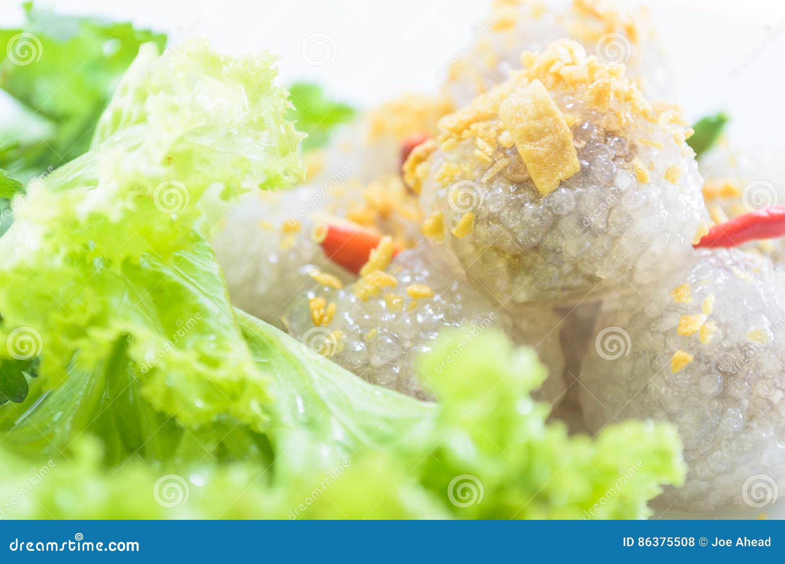 Tapioca Balls. stock photo. Image of cuisine, snack, white - 86375508
