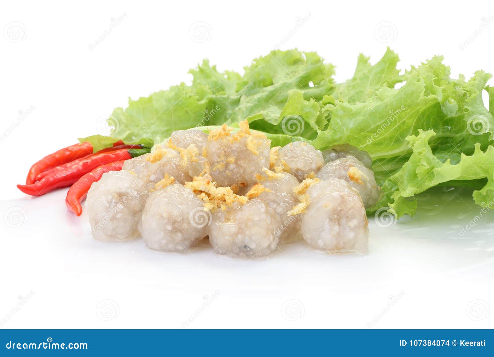 Tapioca Balls with Pork Filling. Stock Photo - Image of traditional ...