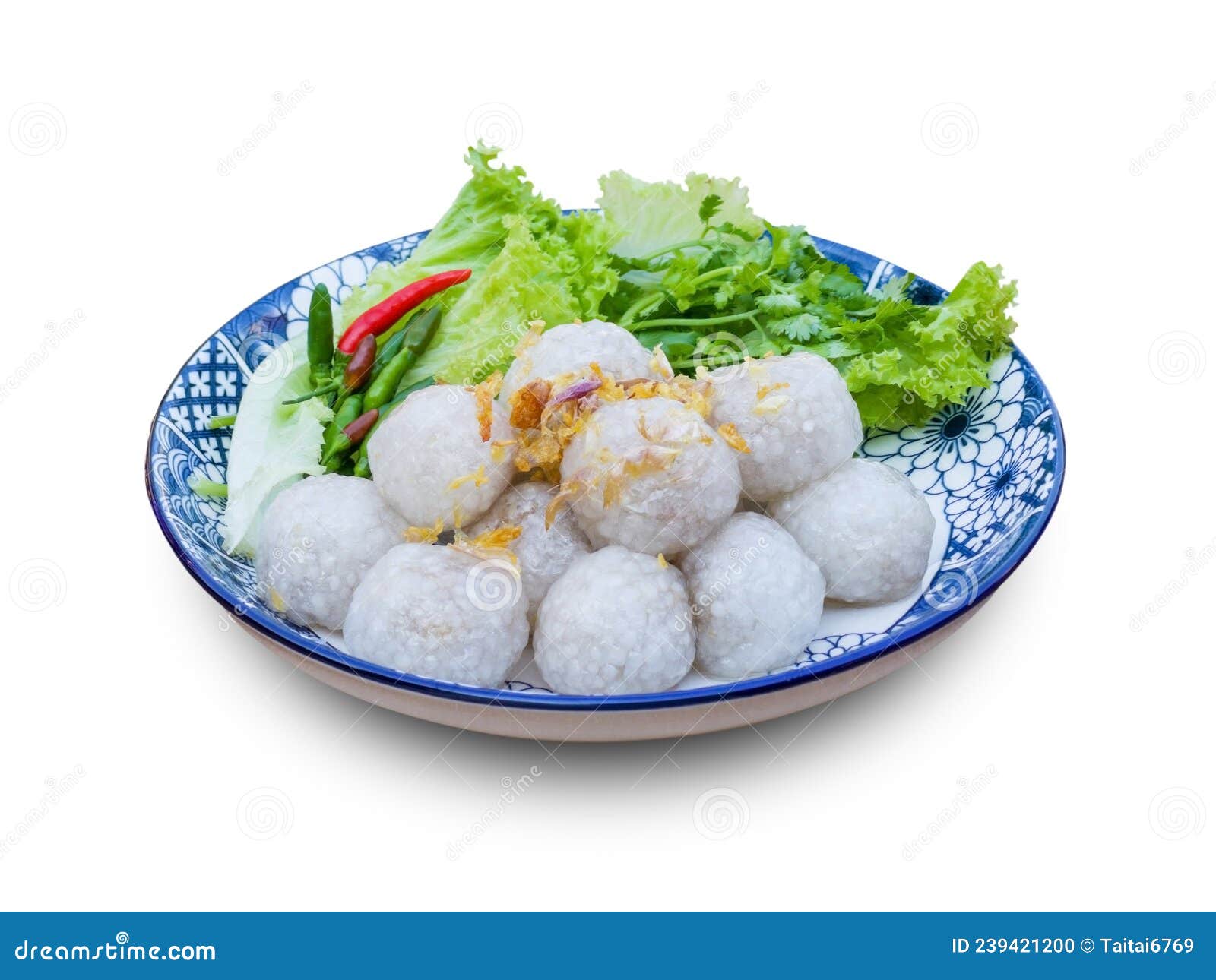 Tapioca Balls with Pork Filling Stock Photo - Image of snack, healthy ...