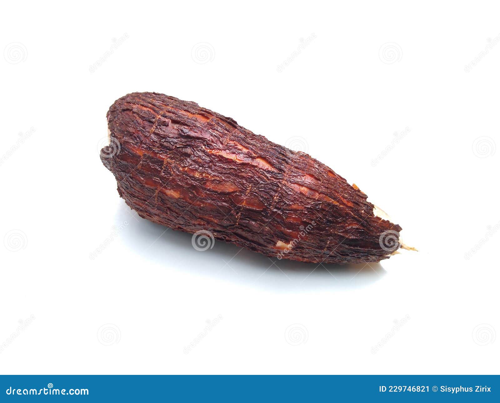 Tapioca (cassava Tuber) Isolated on White Background Stock Image ...
