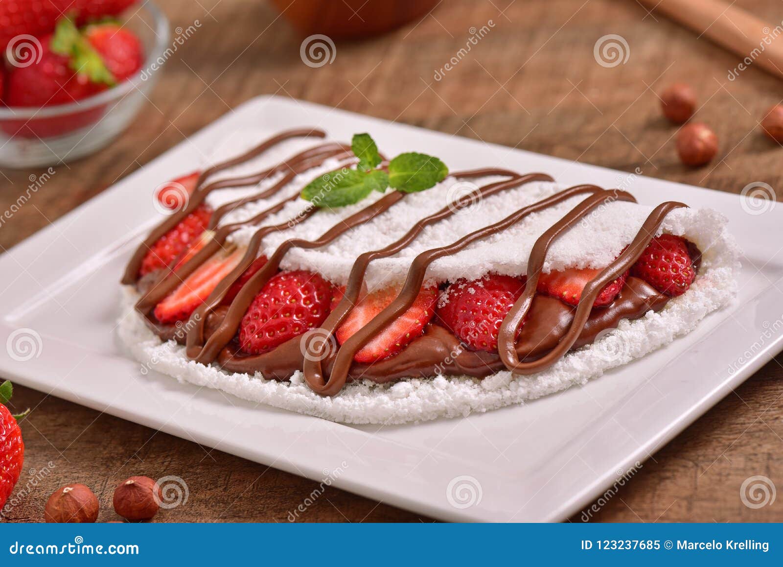 Sweet Tapioca Dessert stock image. Image of hazelnuts - 123237685