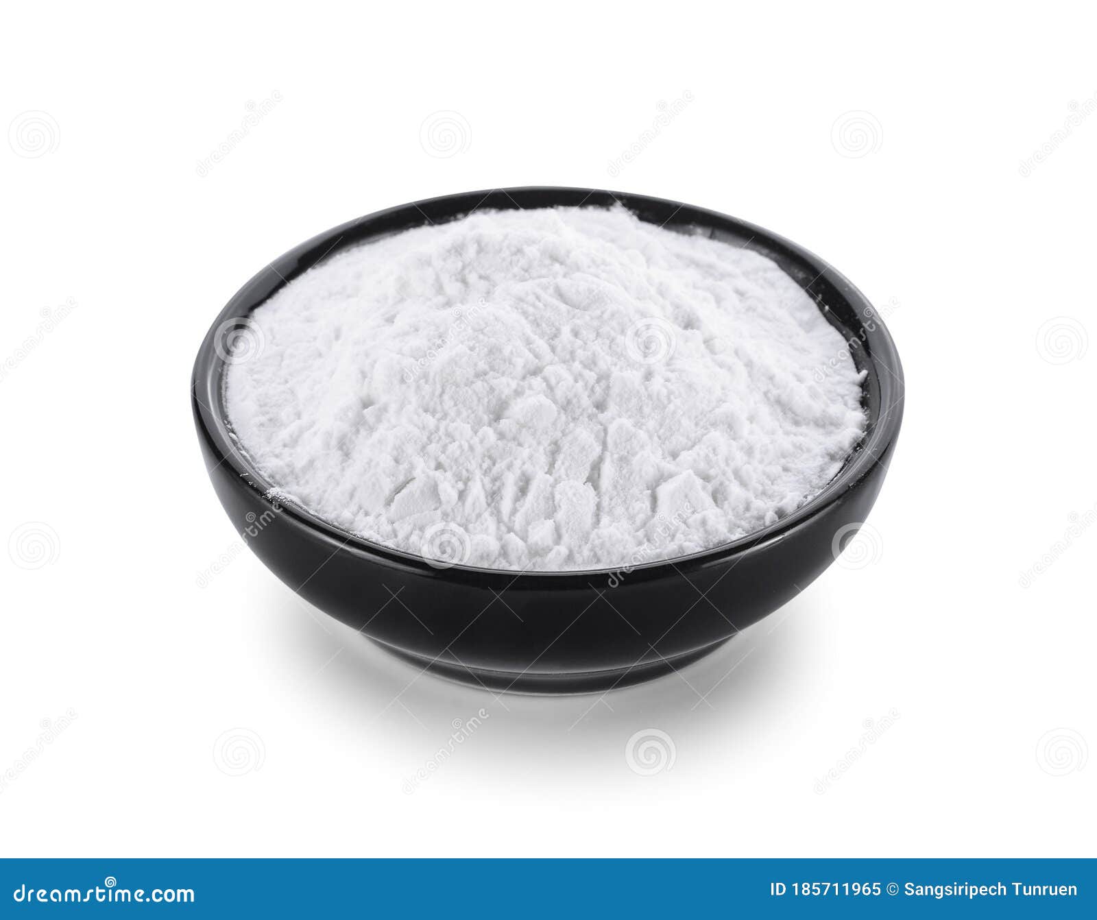 Tapioca Flour Isolated on White Background Stock Image - Image of ...