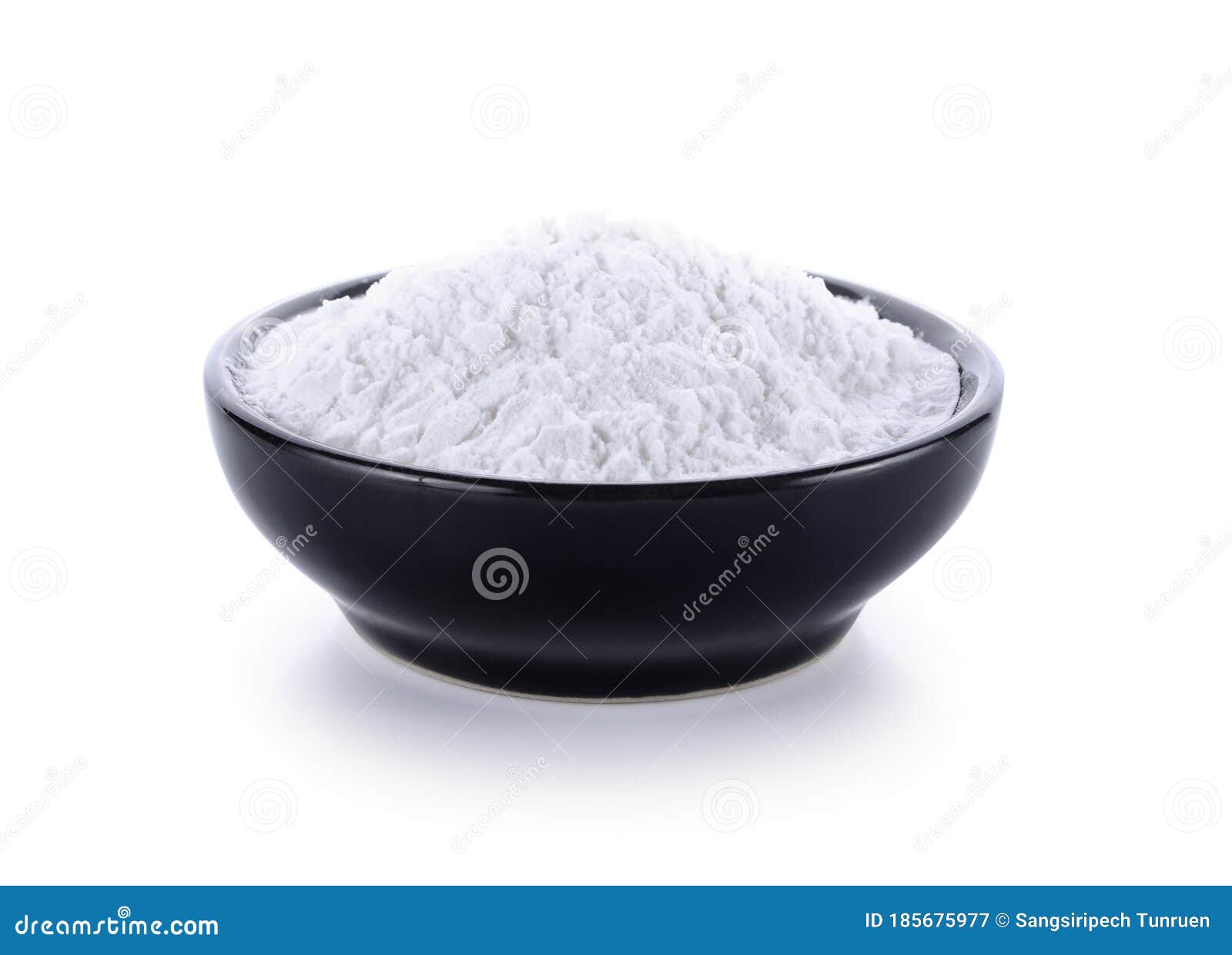 Tapioca Flour on White Background Stock Image - Image of pile, powder ...