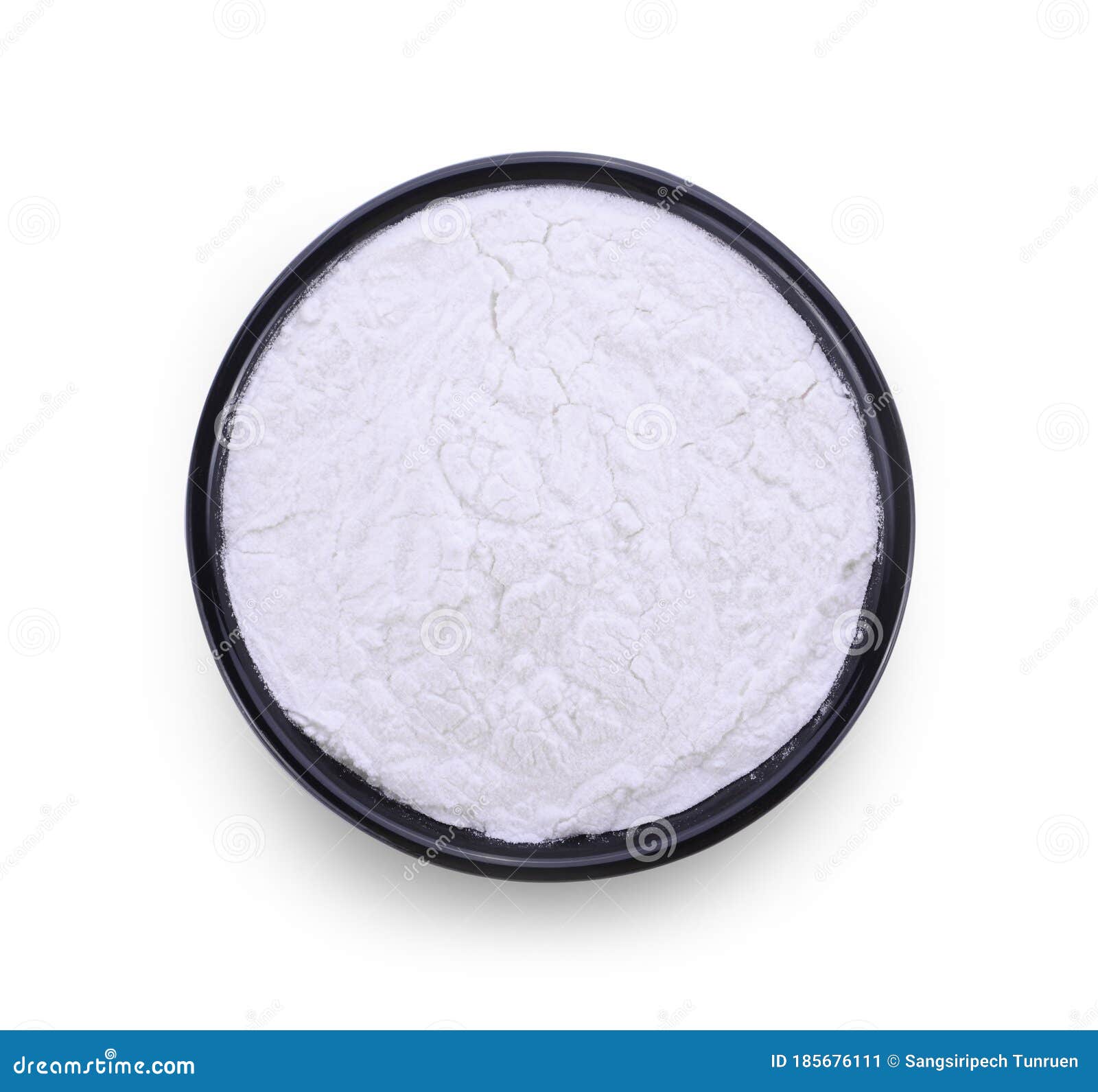 Tapioca Flour on White Background Stock Image - Image of healthy ...