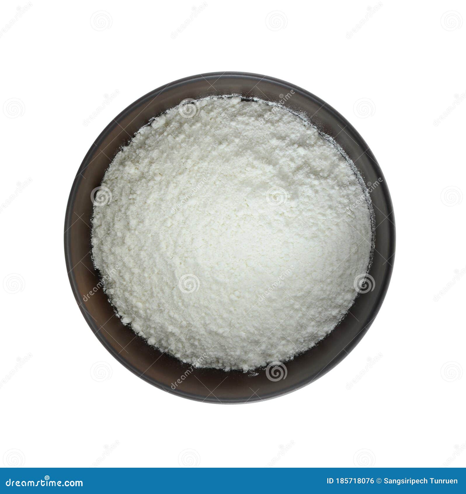 Tapioca Flour on White Background Stock Photo - Image of eating, view ...