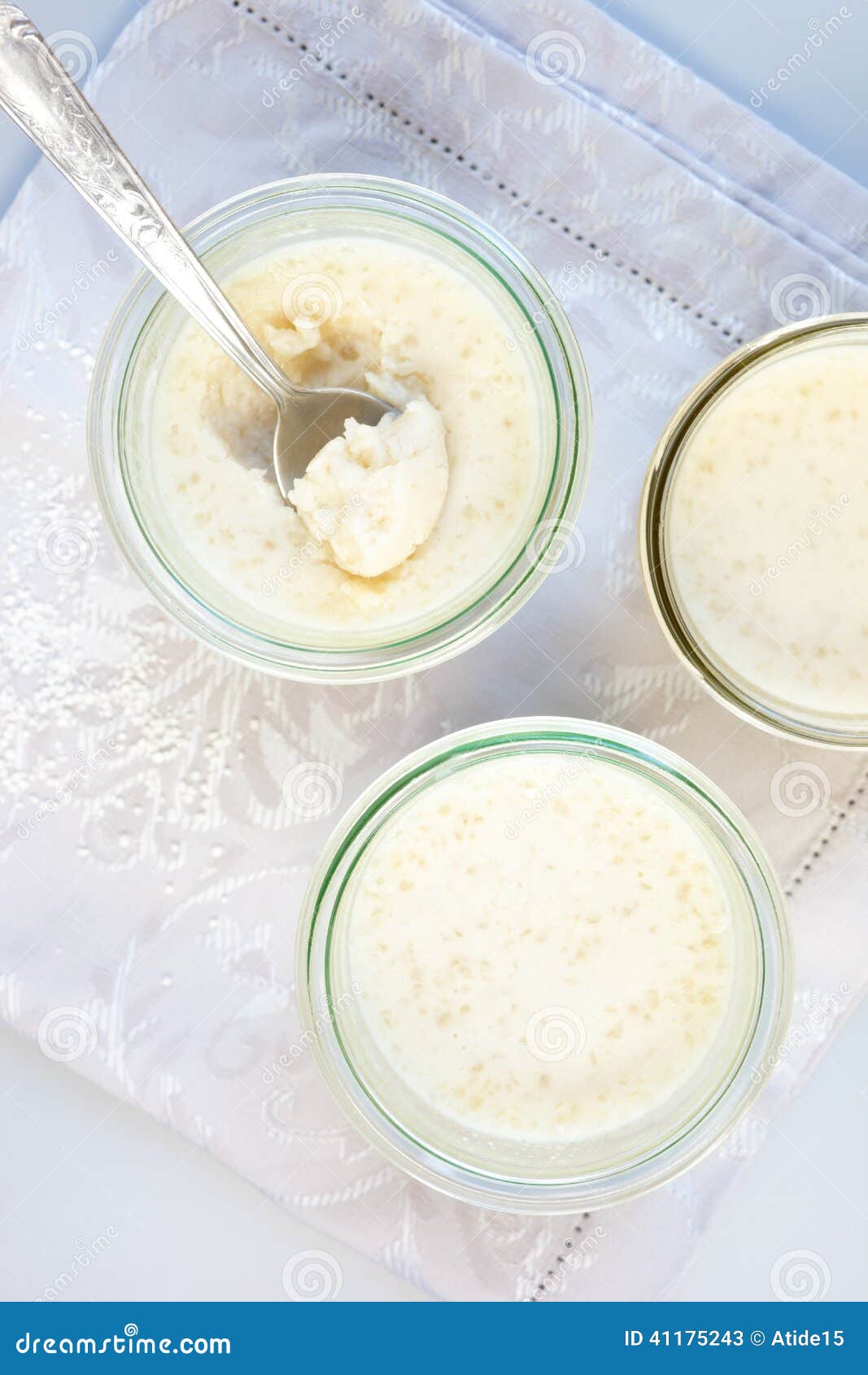 Tapioca pudding stock image. Image of sugar, dessert - 41175243