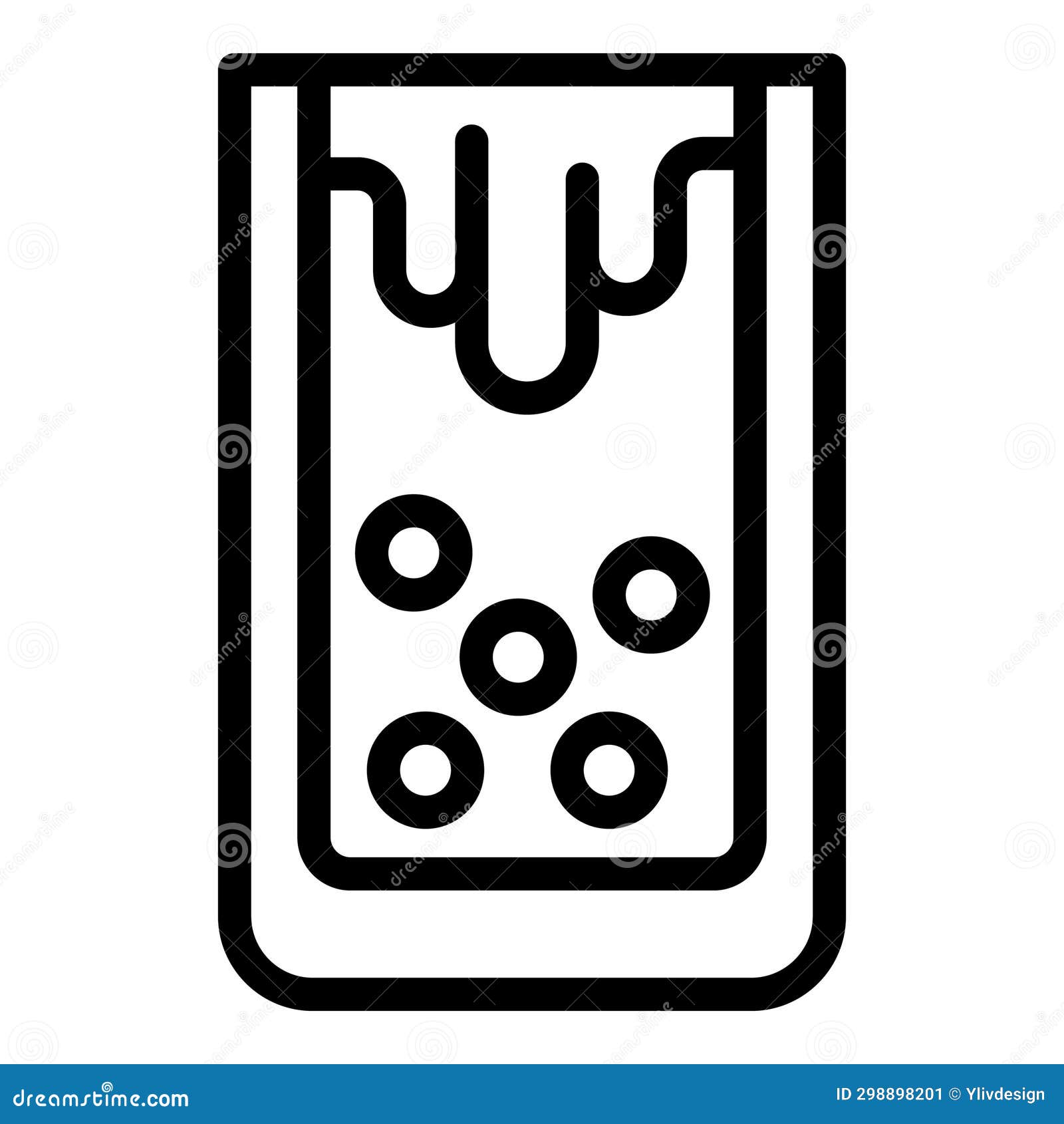 Tapioca Icon With Cassava Leaf In Flat Style Isolated On White ...