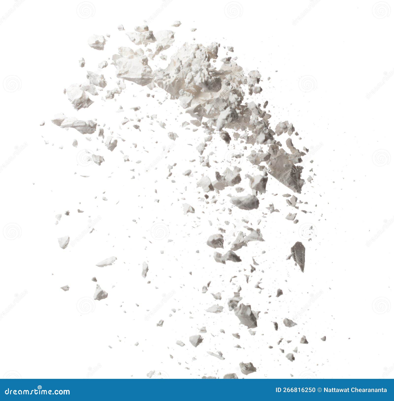Tapioca Starch Explosion Flying, White Powder Tapioca Starch Wave ...