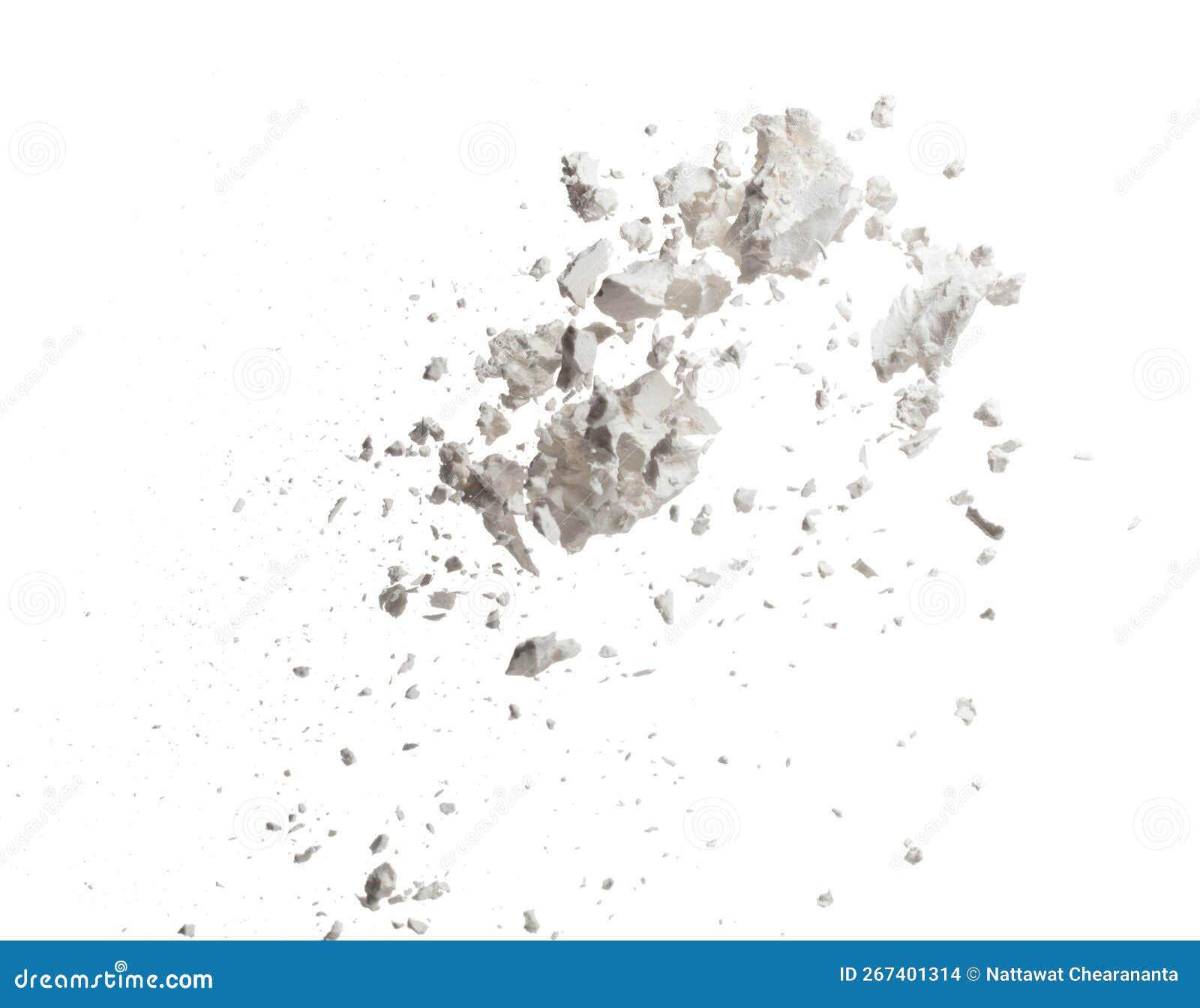 Tapioca Starch Explosion Flying, White Powder Tapioca Starch Wave ...