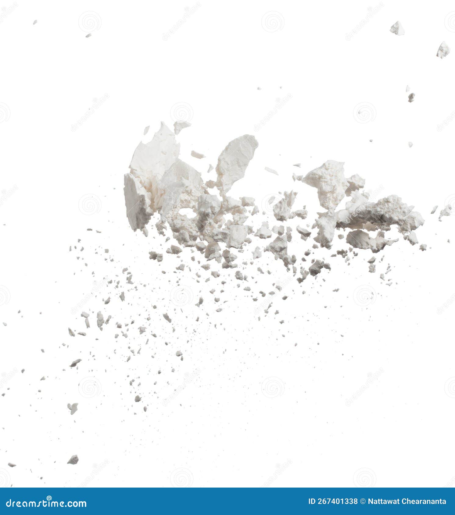 Tapioca Starch Explosion Flying, White Powder Tapioca Starch Wave ...