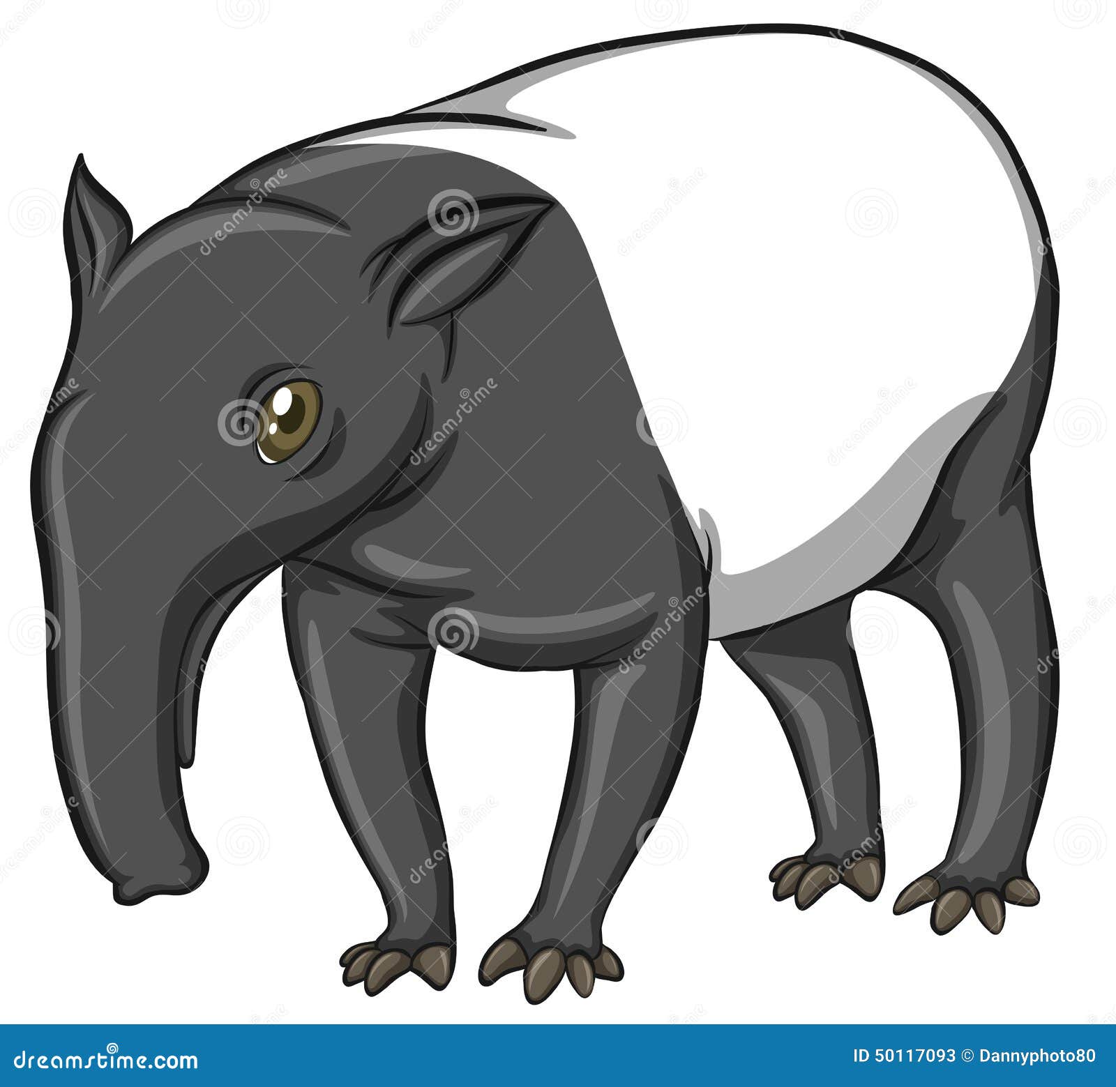 Tapir Mascot Esport Logo Design Cartoon Vector | CartoonDealer.com ...