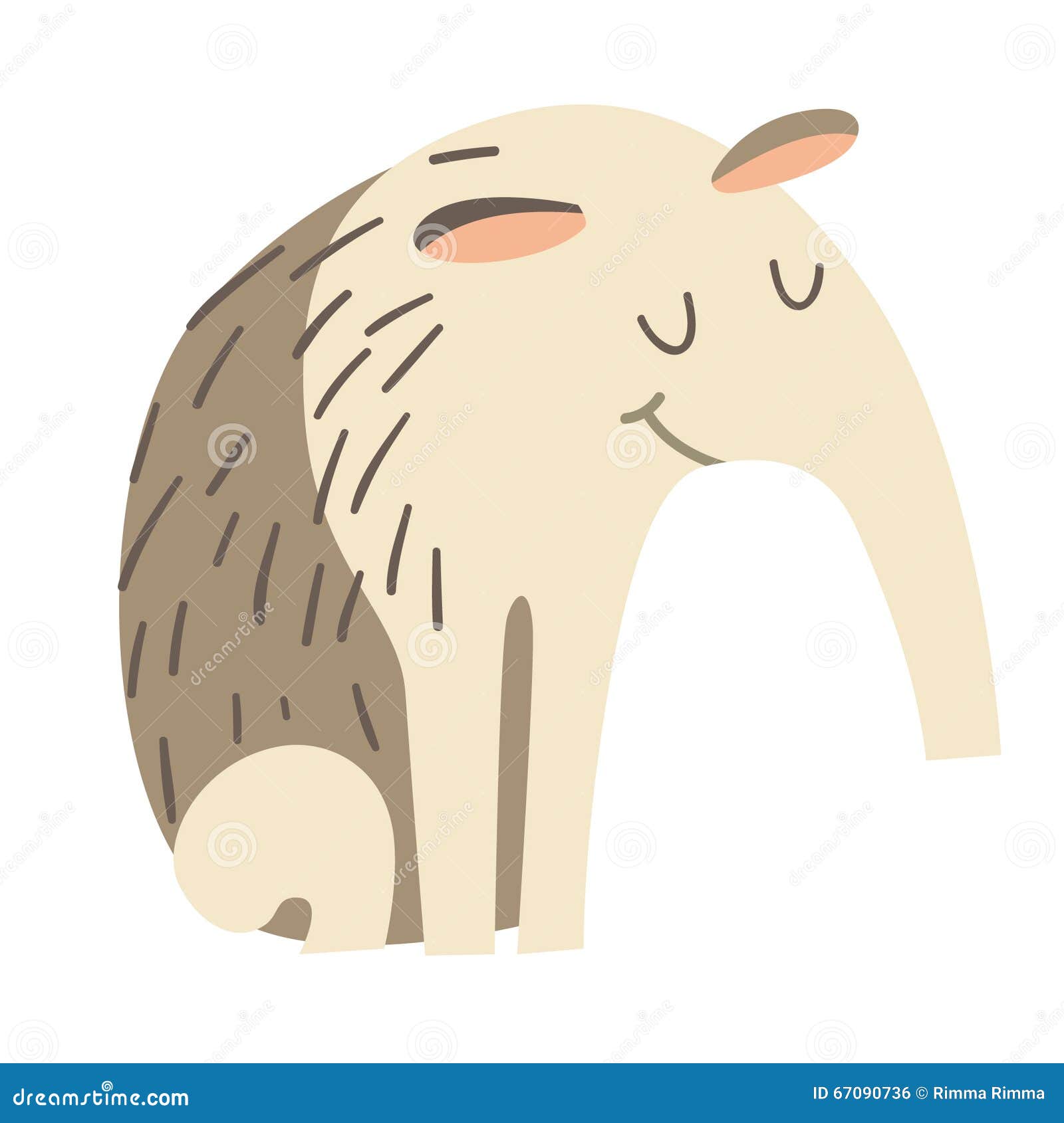 Tapir Ilustración Del Vector Ilustración del Vector - Ilustración de ...