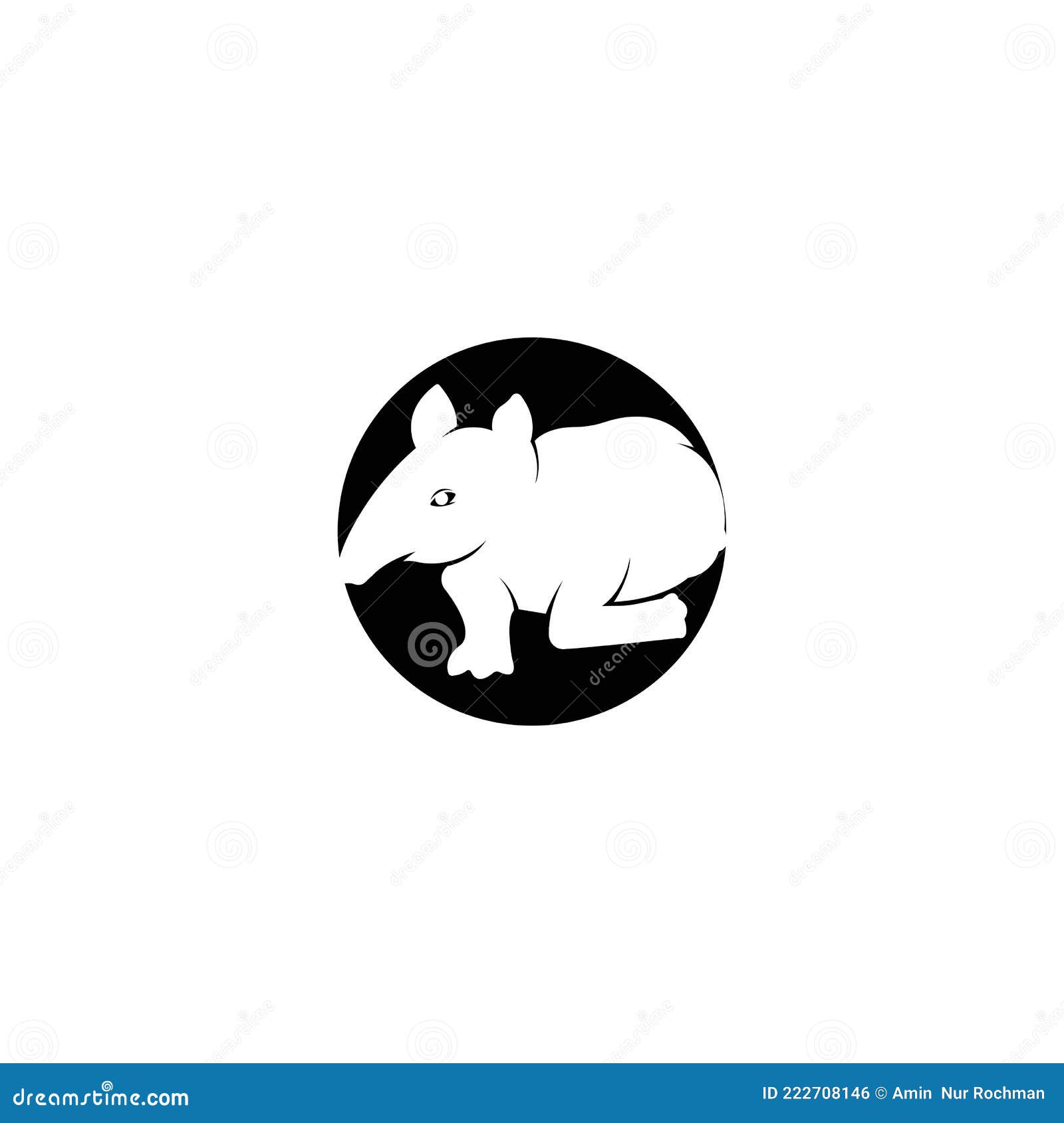 Tapir Logo Vector Template Illustration Stock Vector - Illustration of ...