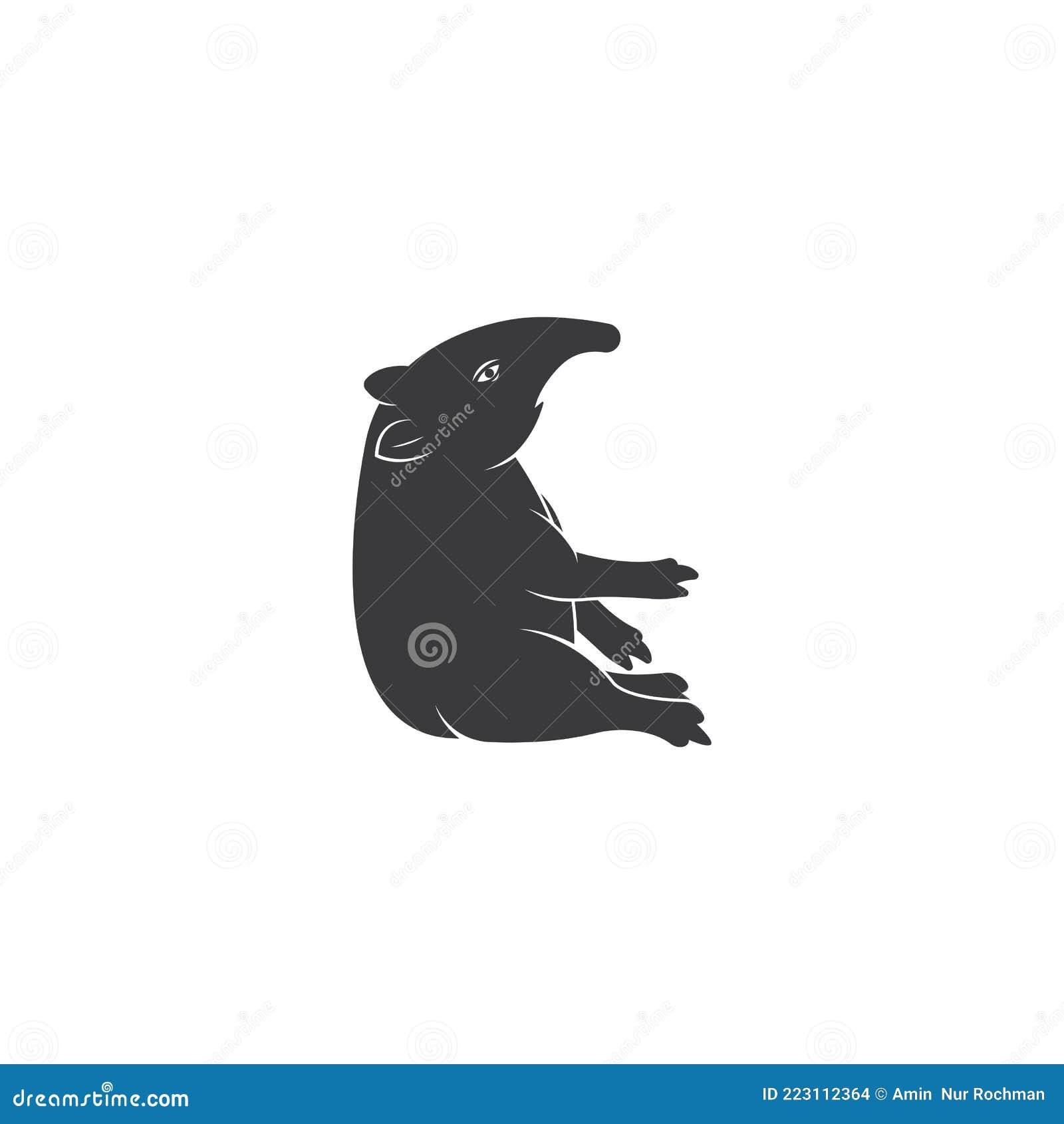 Tapir Logo Vector Template Illustration Stock Vector - Illustration of ...