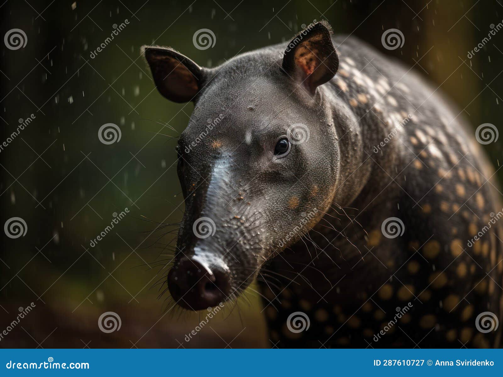 Tapir Portrait Created with Generative AI Technology Stock Image ...