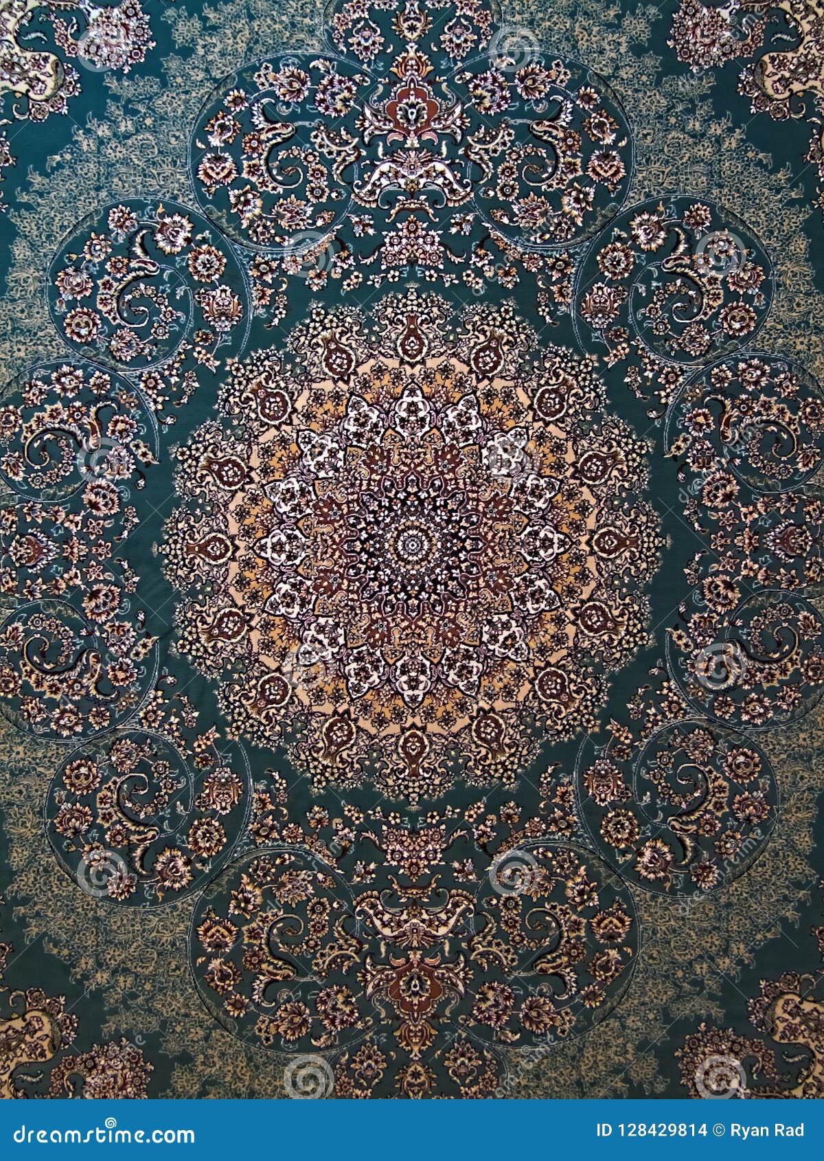 Tapis De Perse De Turquoise De Royal Palace Photo stock - Image du ...