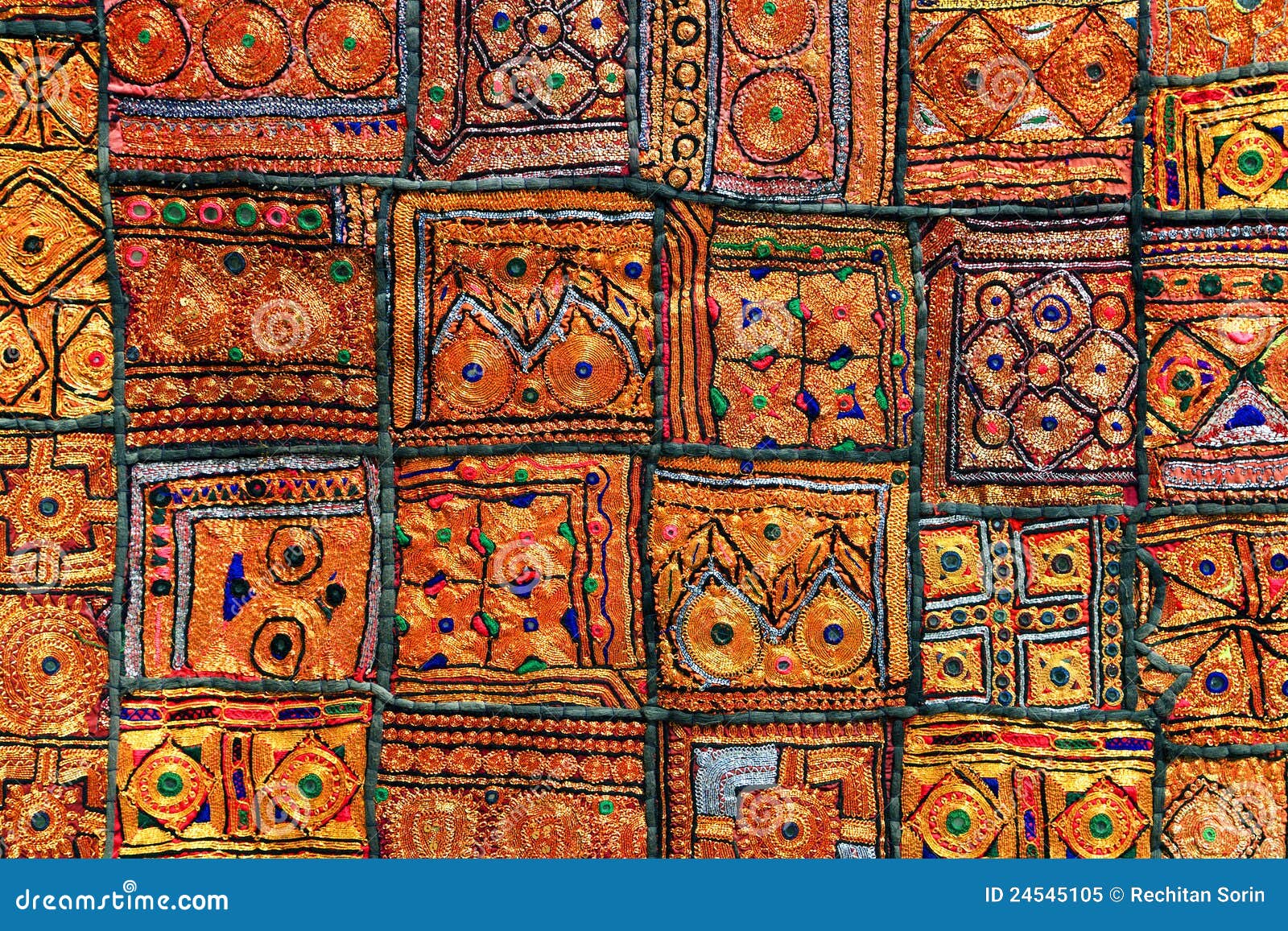 Tapis indien de patchwork image stock. Image of travail - 24545105