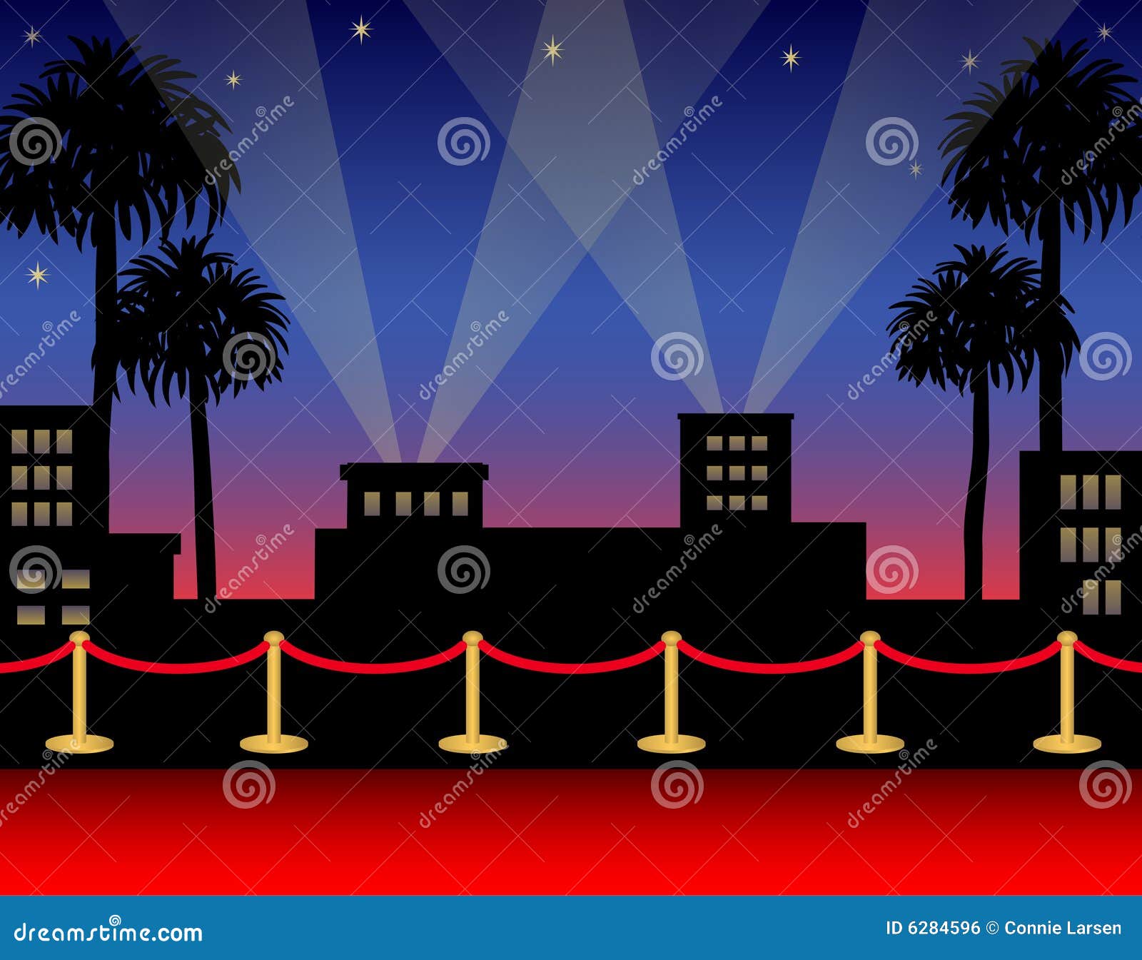 Tapis rouge de Hollywood illustration de vecteur. Illustration du ...