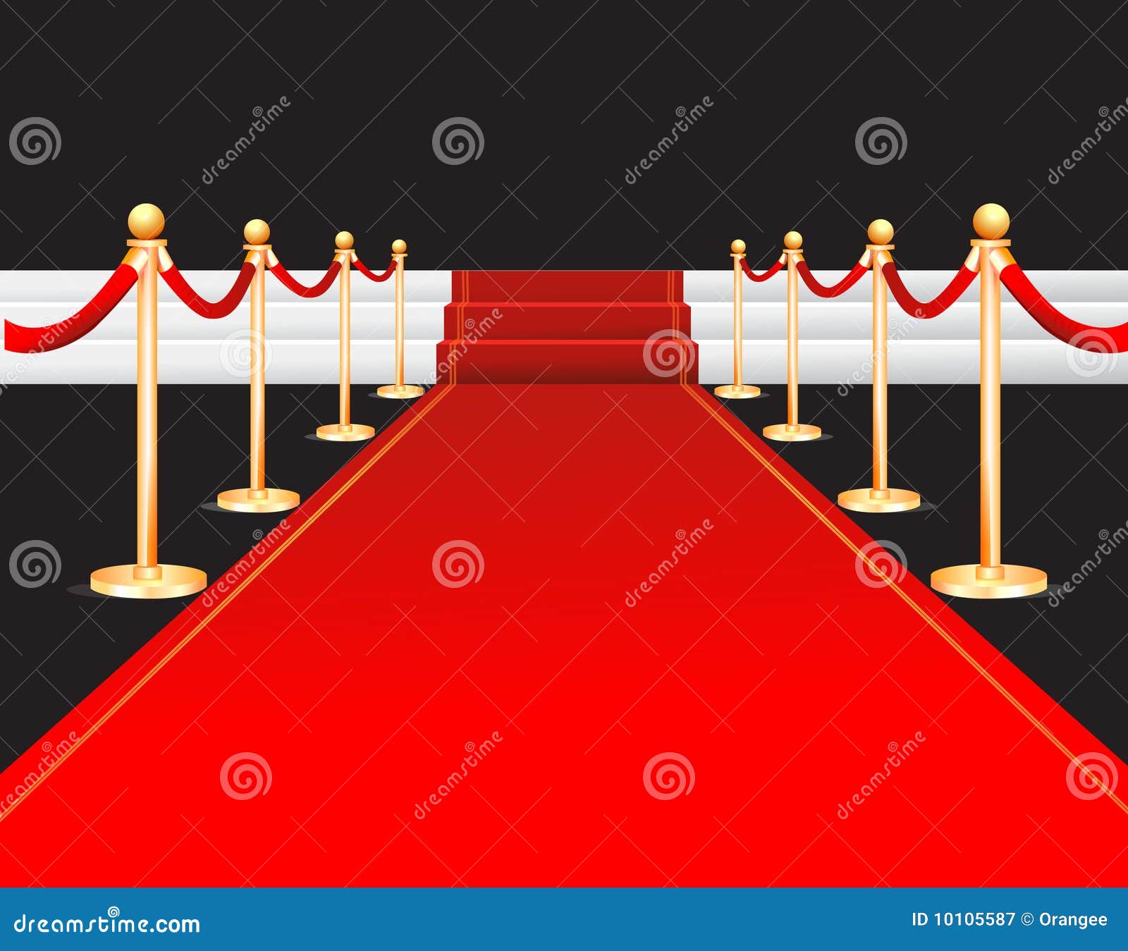 Tappeto rosso illustrazione vettoriale. Illustrazione di entrata - 10105587