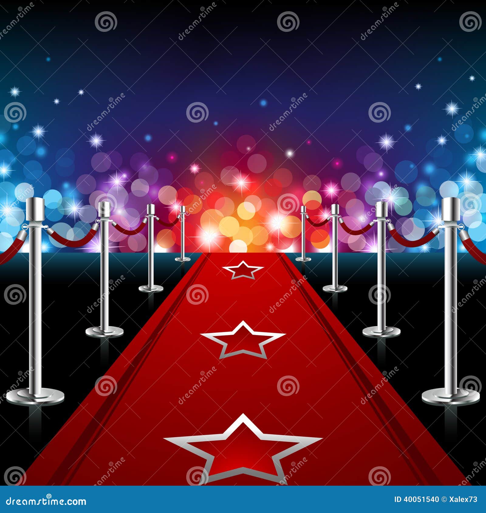 Tappeto rosso di lusso illustrazione vettoriale. Illustrazione di ...