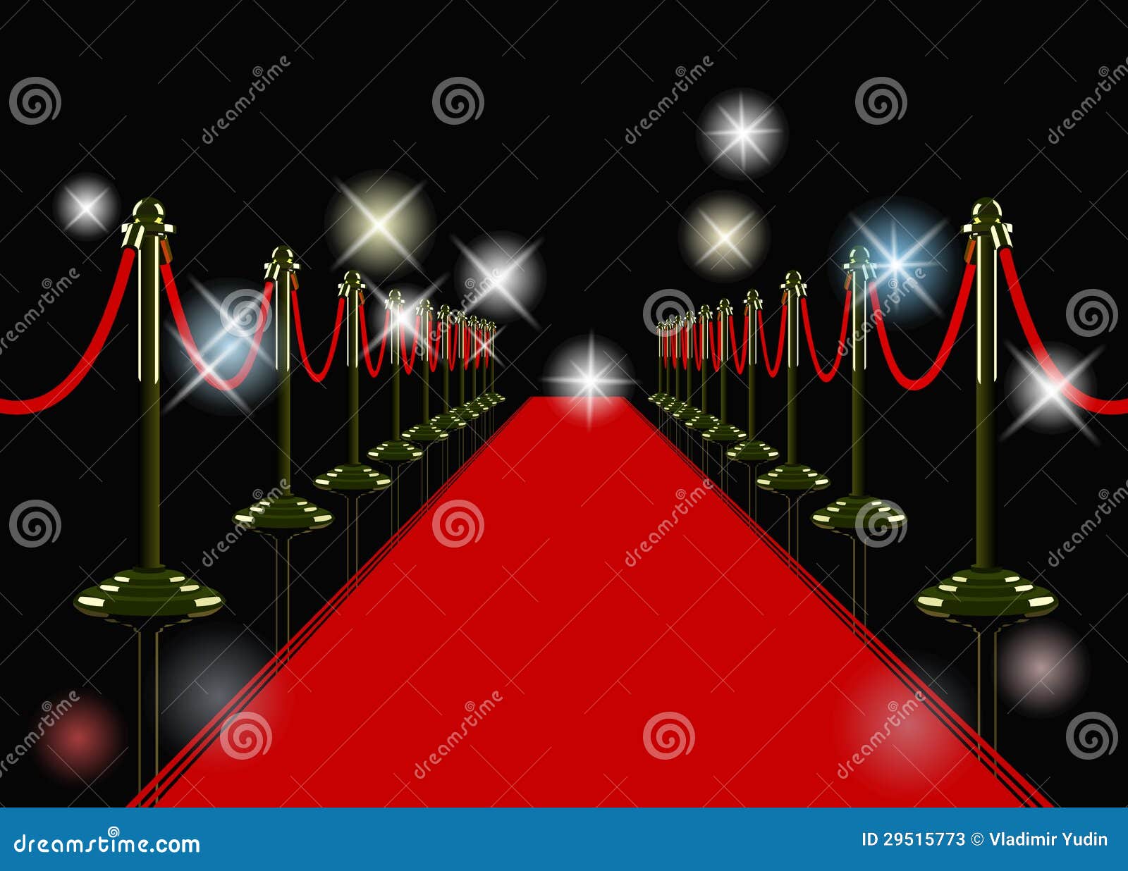 Tappeto rosso di vettore illustrazione vettoriale. Illustrazione di ...