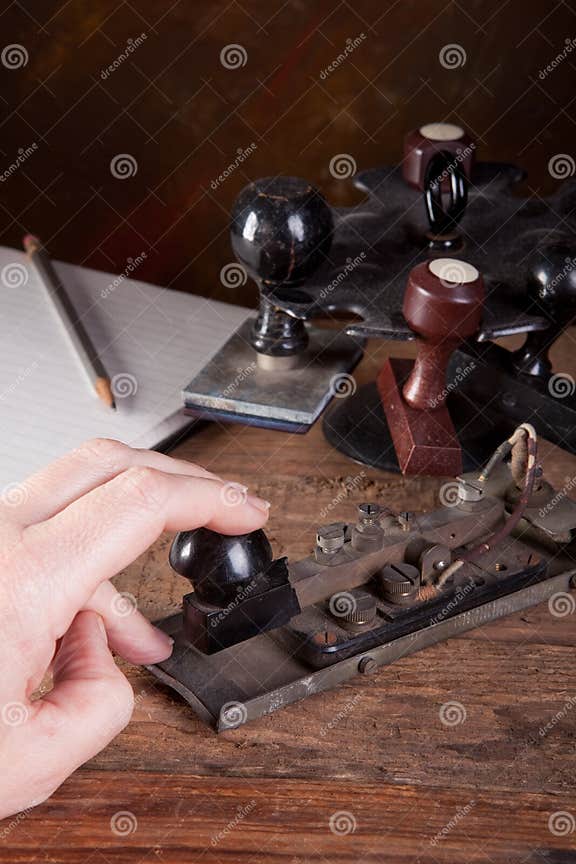 Tapping morse code stock photo. Image of coding, communications - 13699258