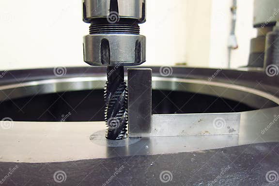 Tapping process stock image. Image of engineering, action - 63456851