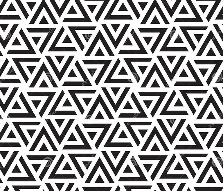 TAPPING STRIPED TRIANGLE. GEOMETRIC SEAMLESS VECTOR PATTERN. MODERN ...