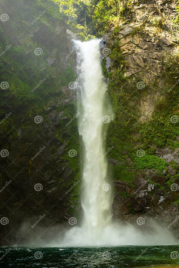 Tappiyah Tropical Waterfall in Batad, Philippines Stock Image - Image ...