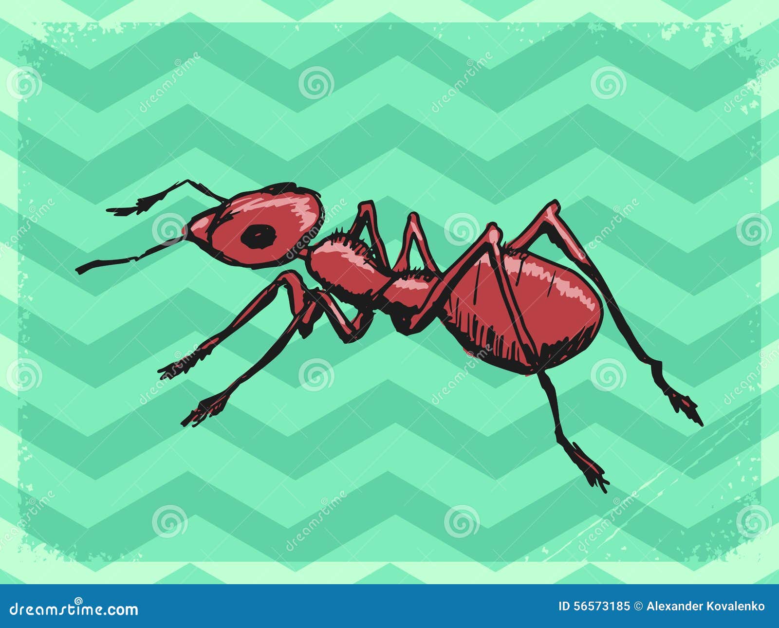 Tappningbakgrund med myran stock illustrationer. Illustration av ...