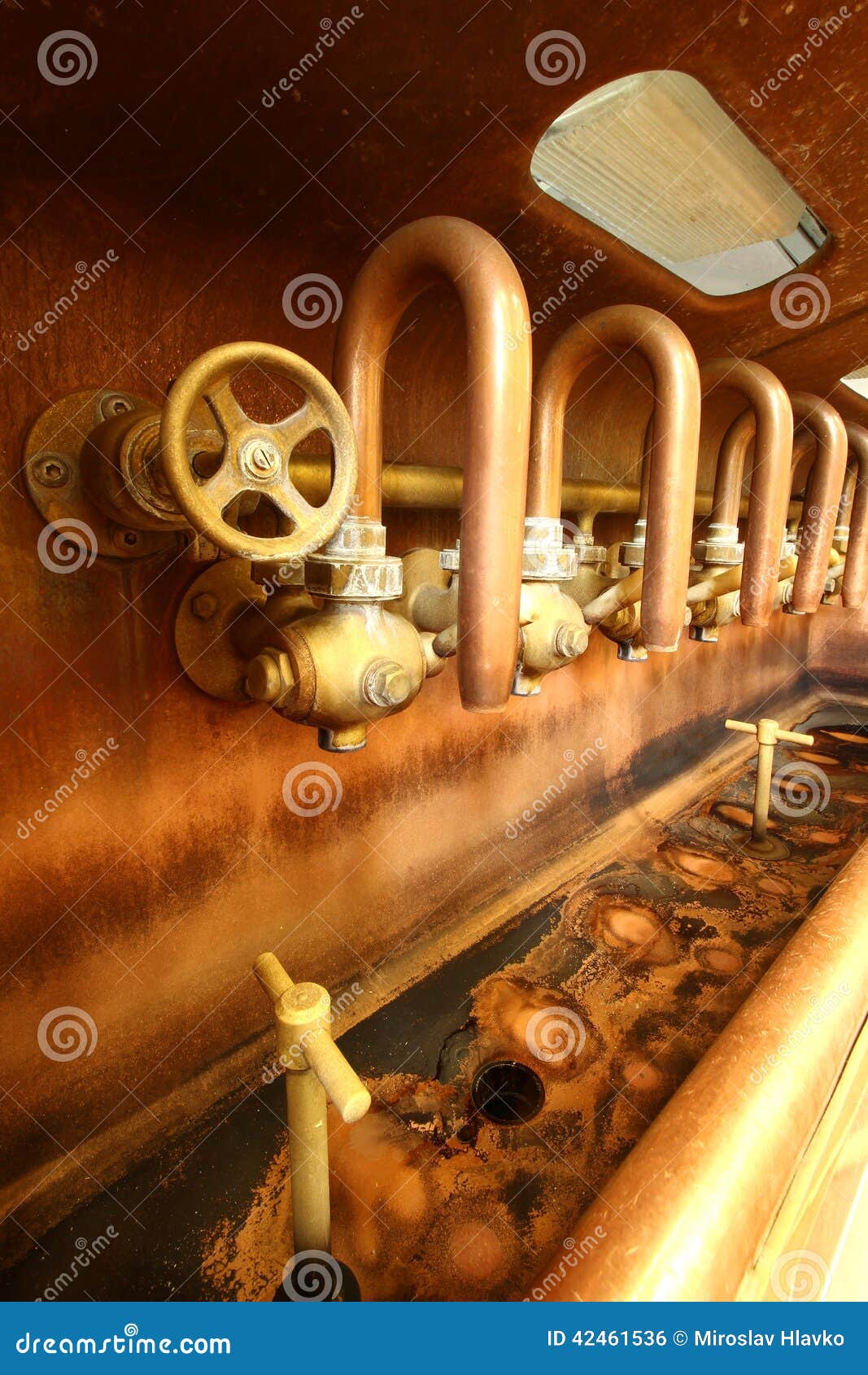 Taps in brewery stock photo. Image of pipe, beer, industrial - 42461536