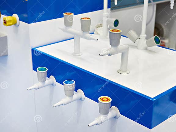 Taps in Chemical Laboratory Stock Image - Image of science, taps: 147004459
