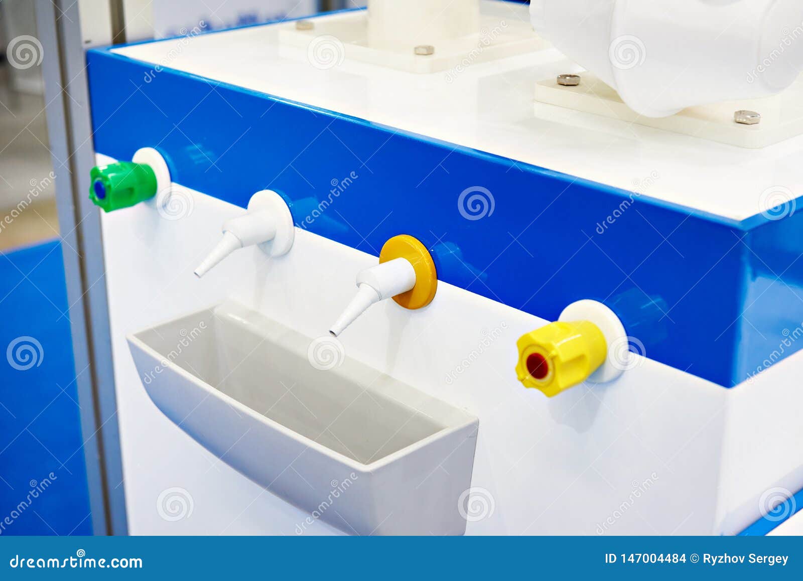 Taps in Chemical Laboratory Stock Photo - Image of pharma, faucet ...
