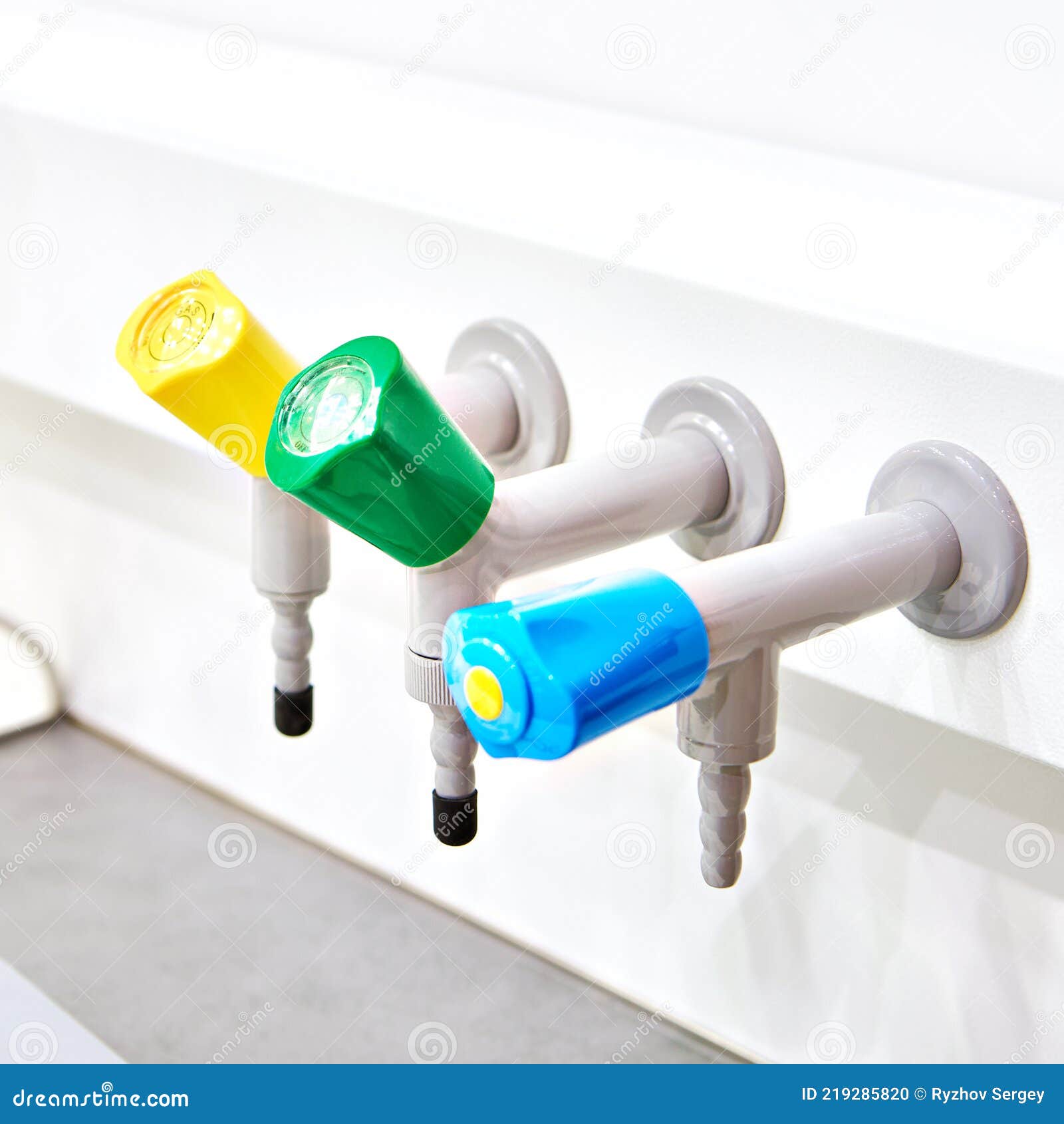 Taps in Chemical Laboratory Stock Photo - Image of interior, scientific ...