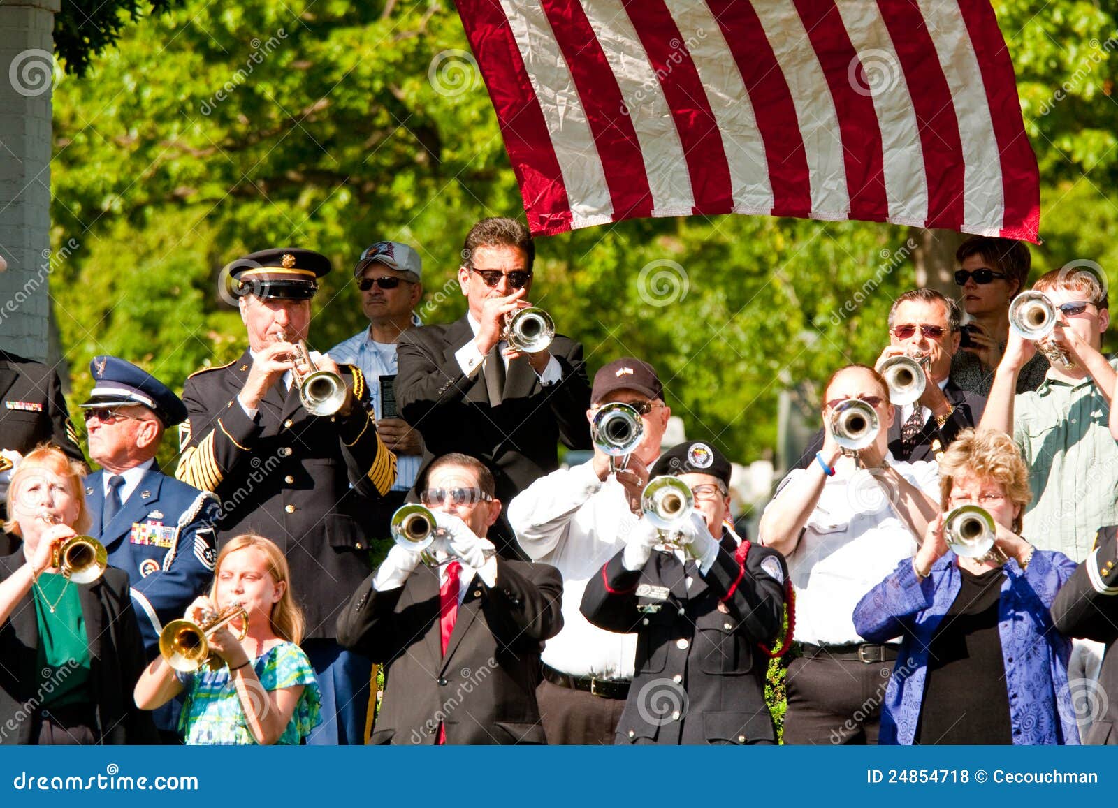Taps150 Buglers at Arlington National Cemetery Editorial Stock Photo ...