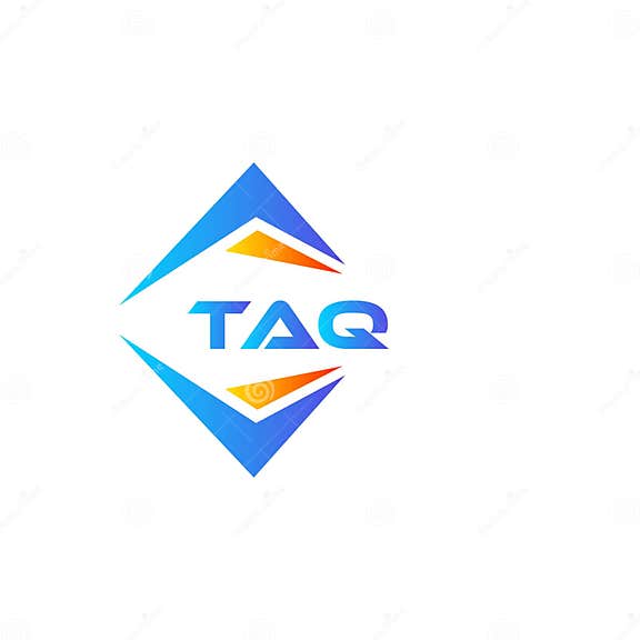 TAQ Abstract Technology Logo Design on White Background. TAQ Creative ...