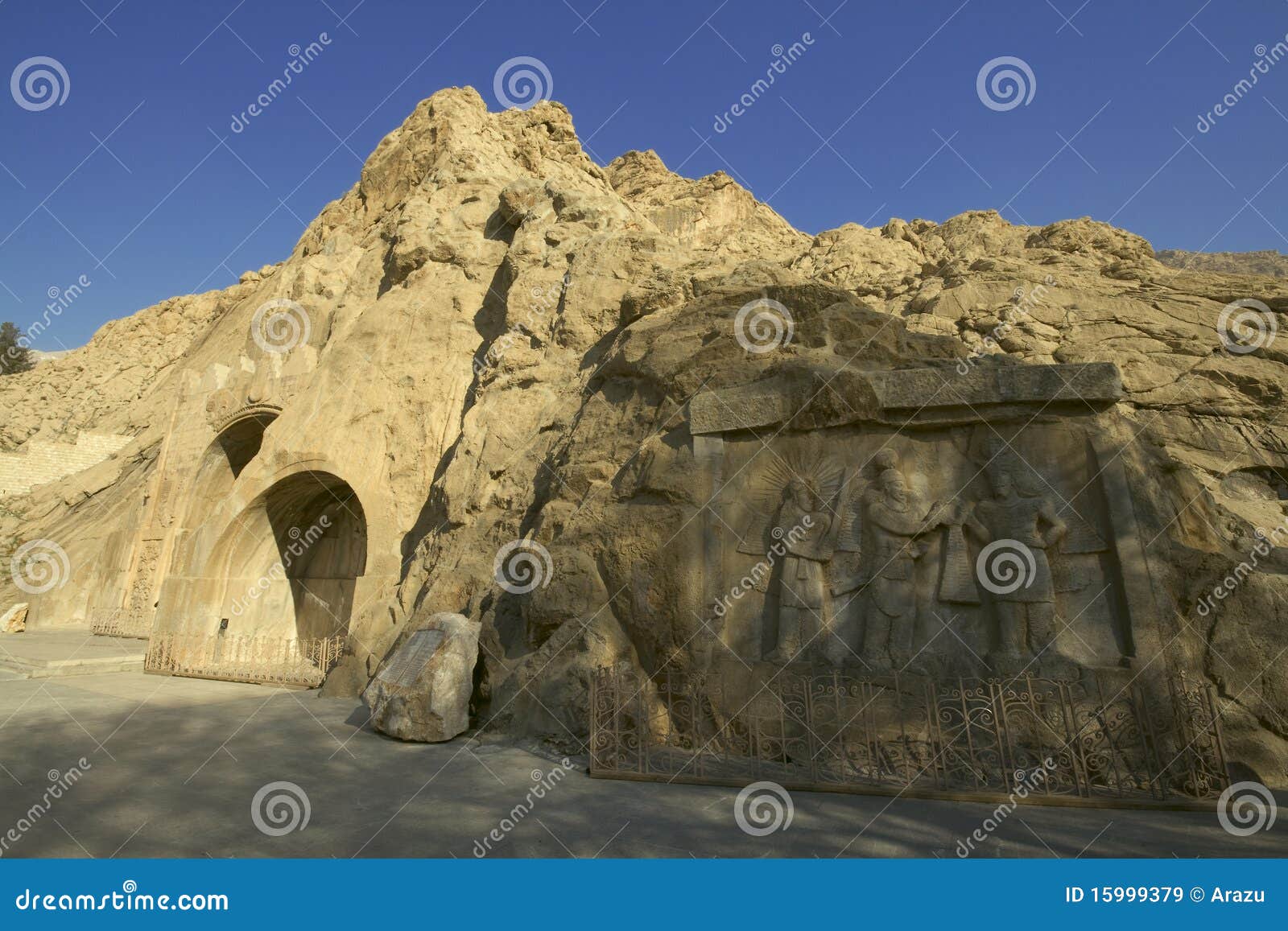 Taq-e Bostan stock image. Image of kermanshah, blue, asia - 15999379
