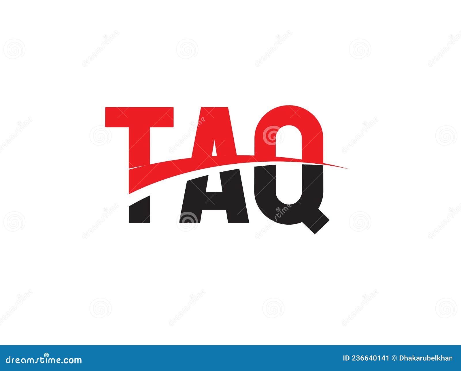 TAQ Letter Initial Logo Design Vector Illustration Stock Vector ...