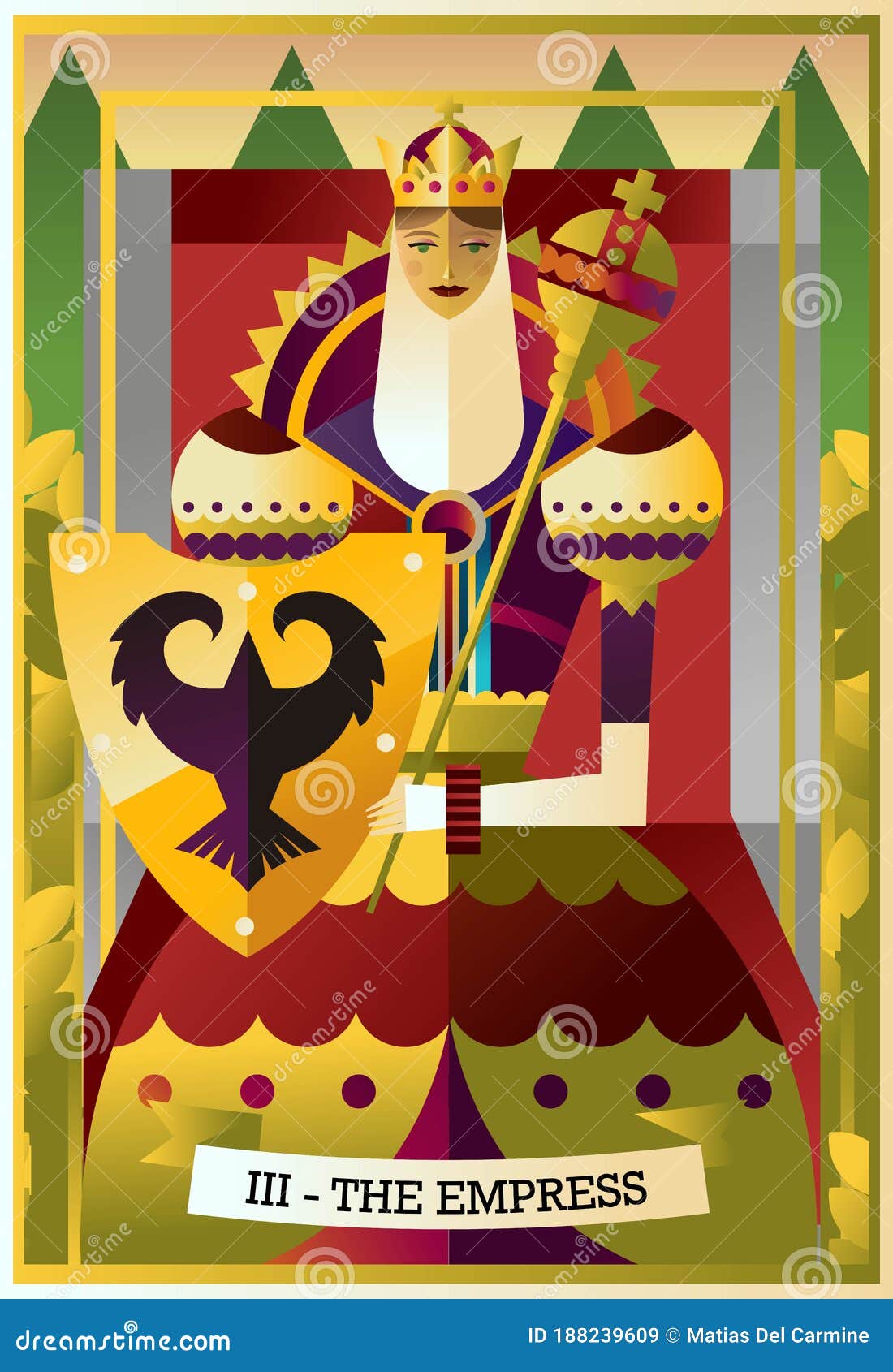 The Empress. The Tarot Card Vector Illustration | CartoonDealer.com ...