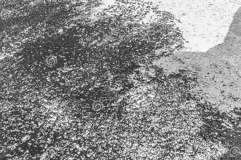 Tar Black Liquid Bitumen Waterproofing Concrete Structure Surface ...