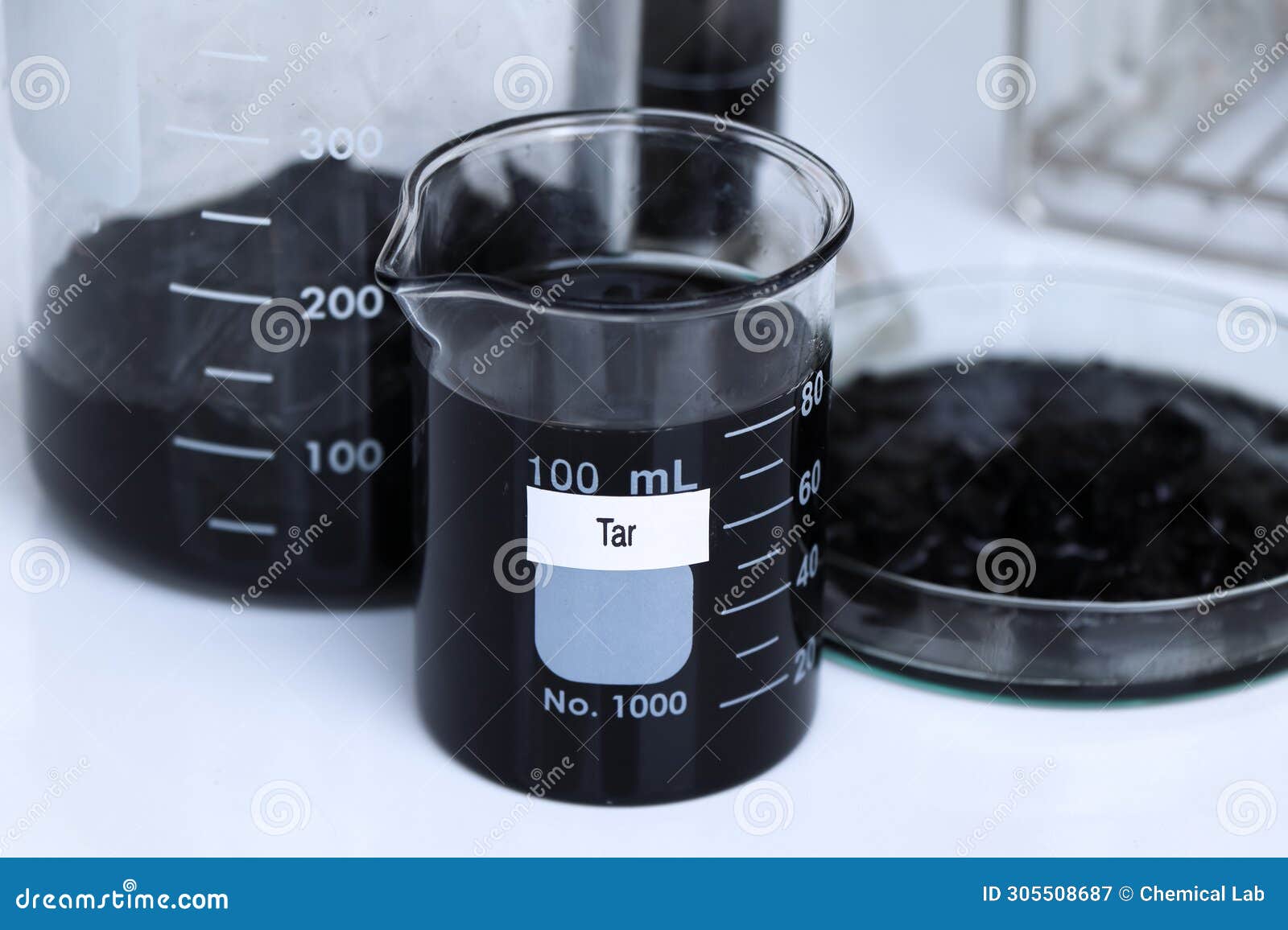 Tar in Container, Laboratory Quality Testing Concepts Stock Image ...