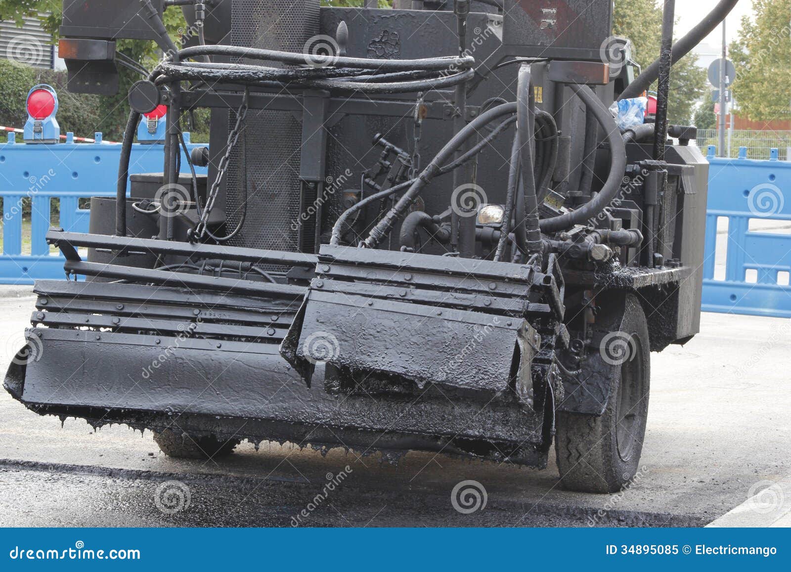 Tar machine stock image. Image of heavy, business, roadwork - 34895085