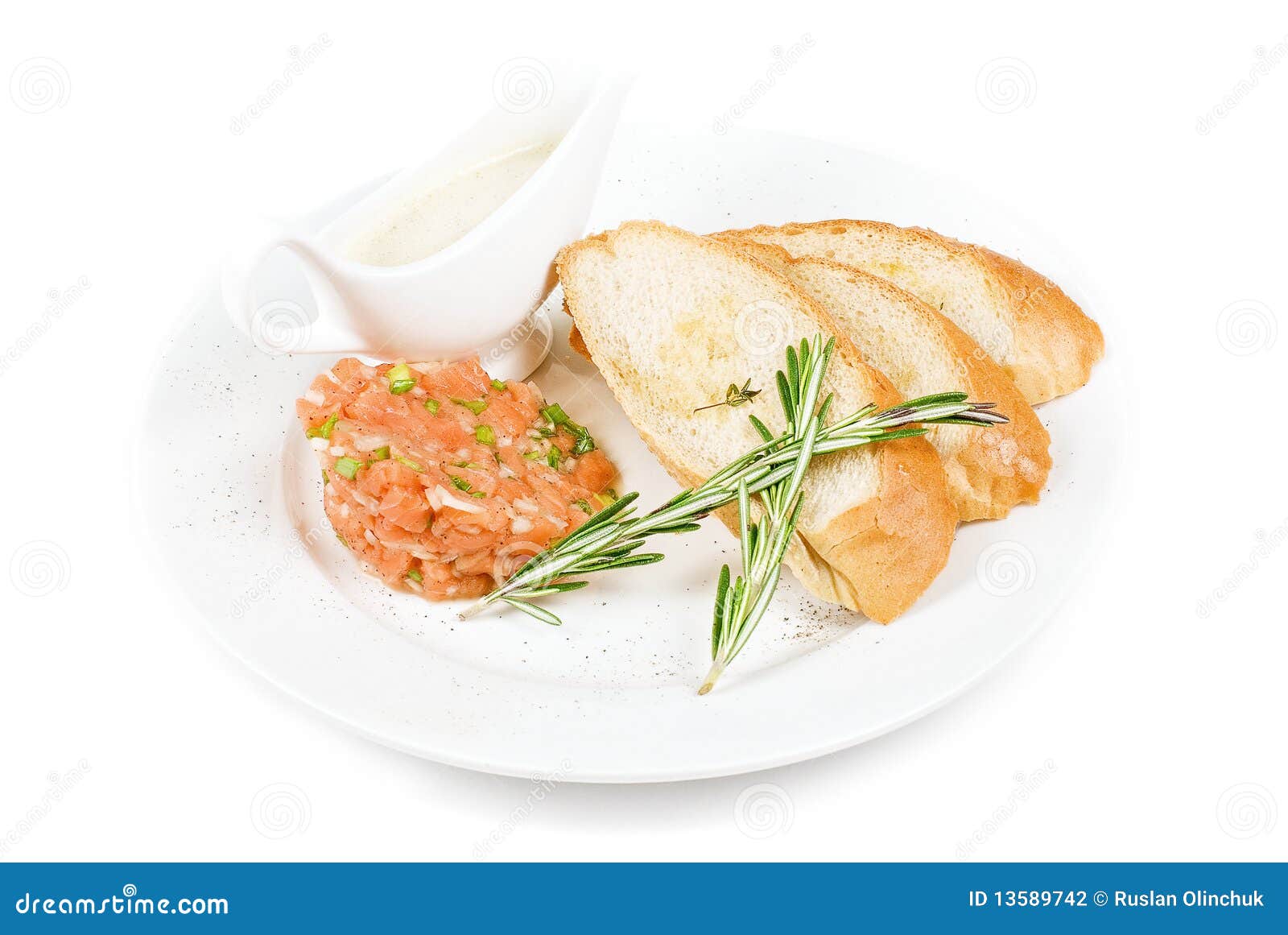 Tar-tar stock photo. Image of plate, green, bread, prepared - 13589742
