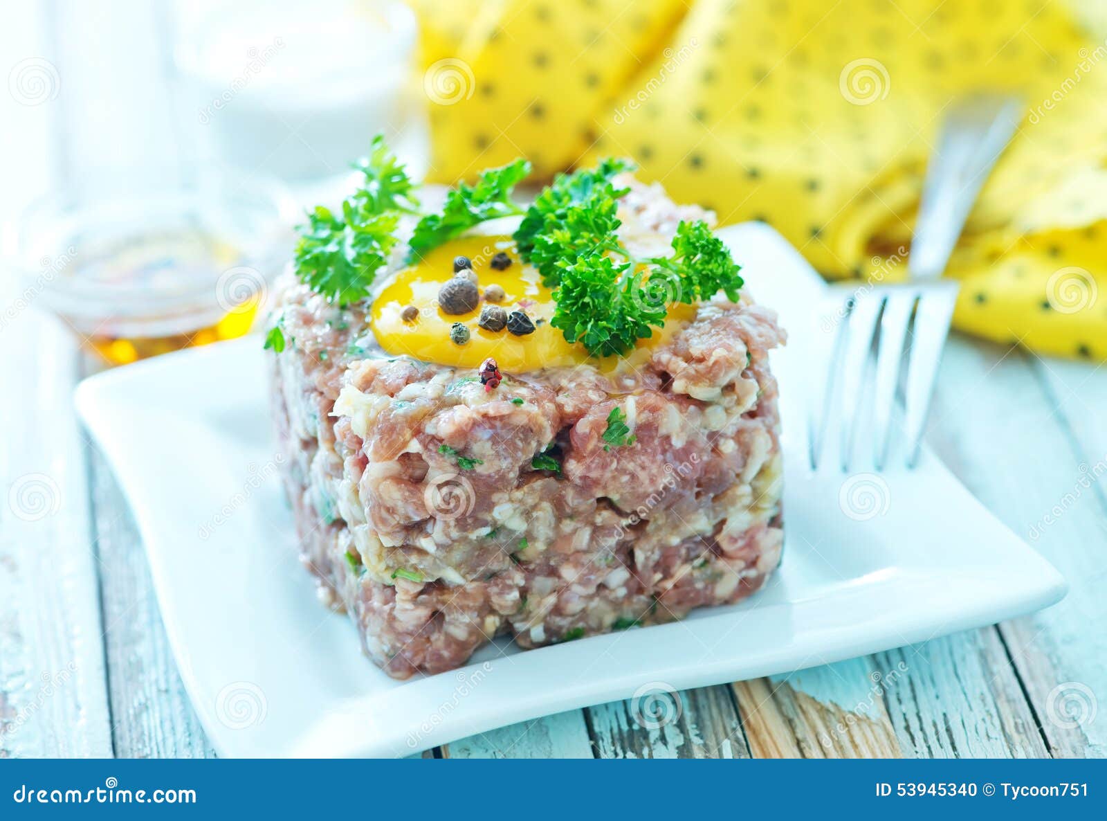 Tar-tar stock photo. Image of plate, dinner, dish, bowl - 53945340